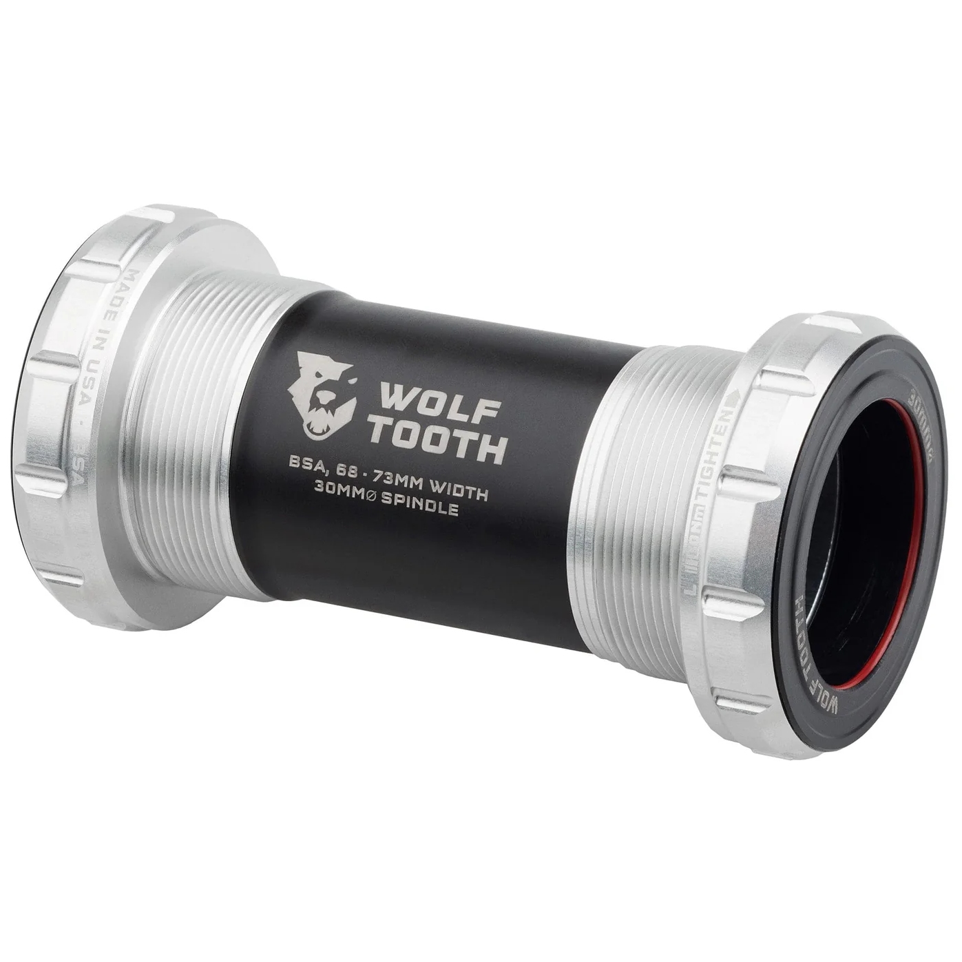 Wolf Tooth Bottom Bracket - BSA-68/73-30 - raw silver | BIKE24