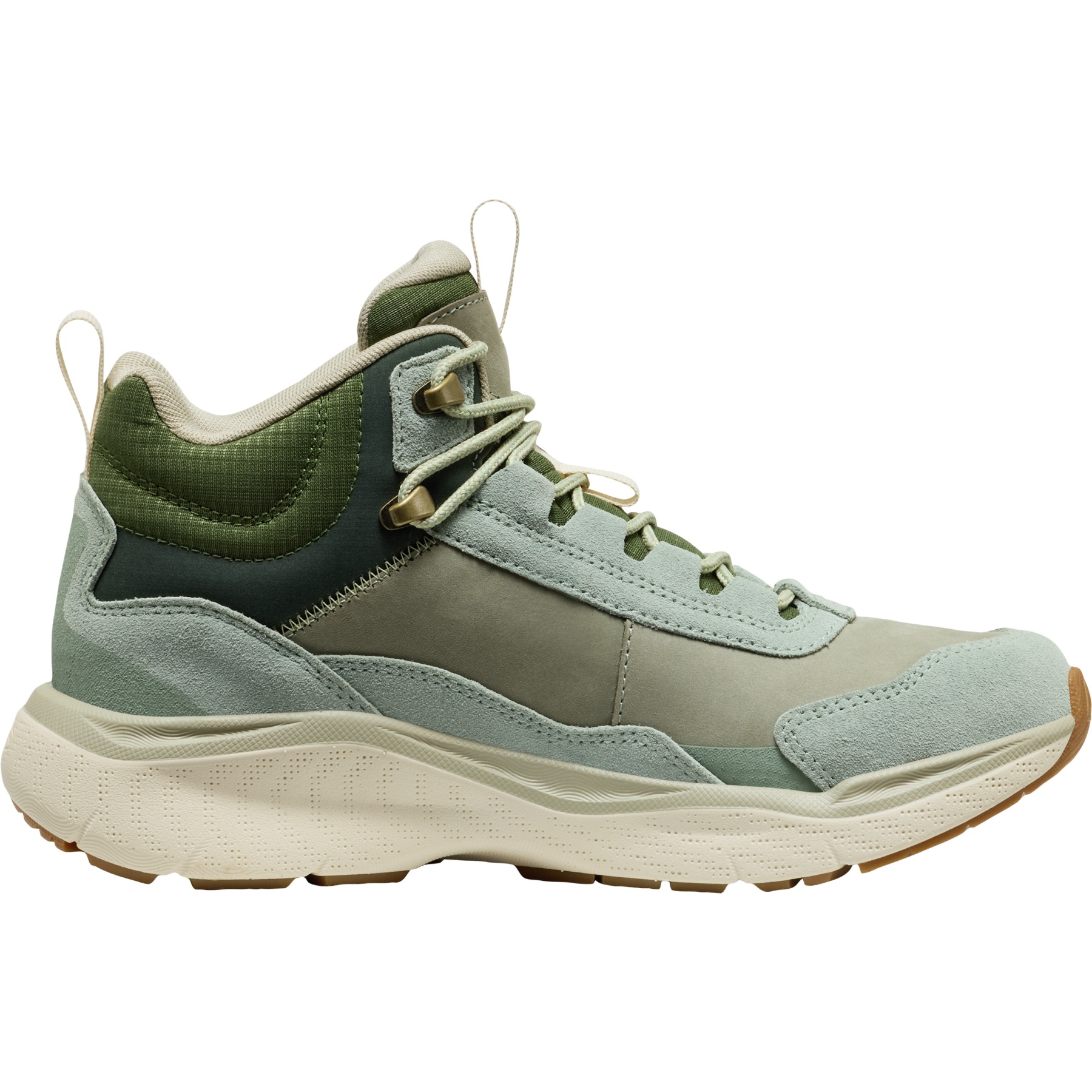 KEEN Leiki Leather Mid Waterproof Shoes Women - Iceberg Green