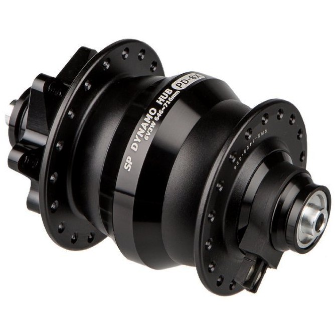 Shutter Precision PL-8 Hub Dynamo - Centerlock - QR 9x100mm - black ...