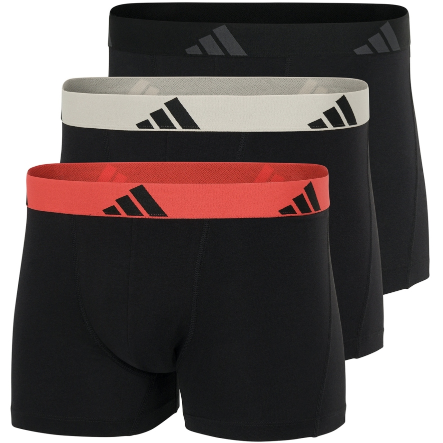 adidas Sports Underwear Active Flex Cotton Trunk Men - 3 Pack - 909 assorted
