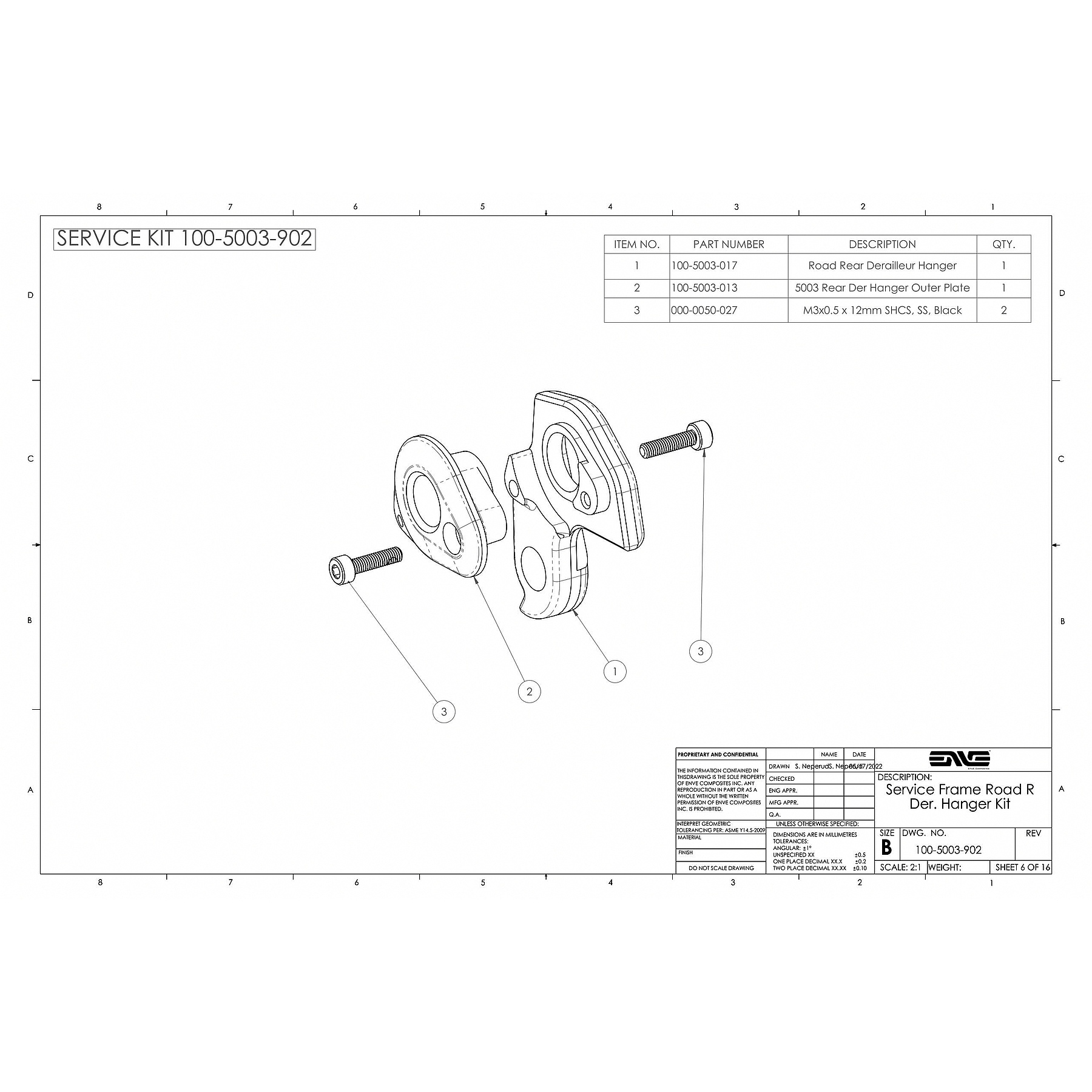 ENVE Spacer Kit for IN-Route Headset | 5mm - 300-1029-026 | BIKE24