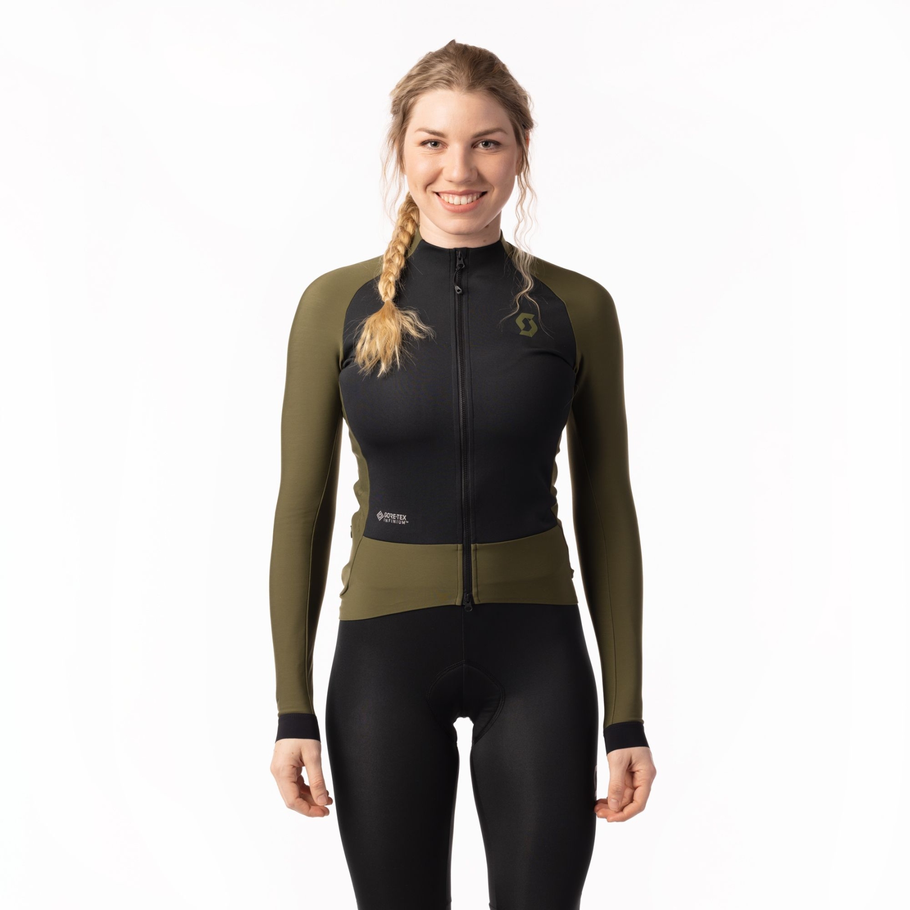 SCOTT RC Pro Warm Hybrid Gore-Tex Windstopper Jacket Women - fir green ...