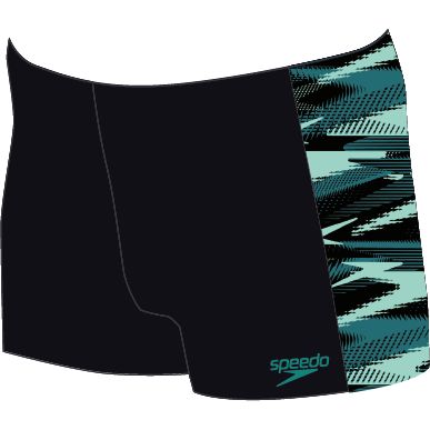 Speedo Hyperboom Panel Aquashort Men - black/dark teal | BIKE24