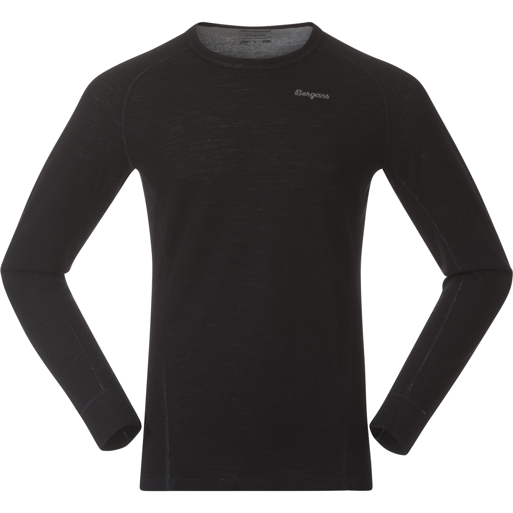 Bergans Nordmarka Organic Cotton Print Tee Men - dark shadow grey/dark ...