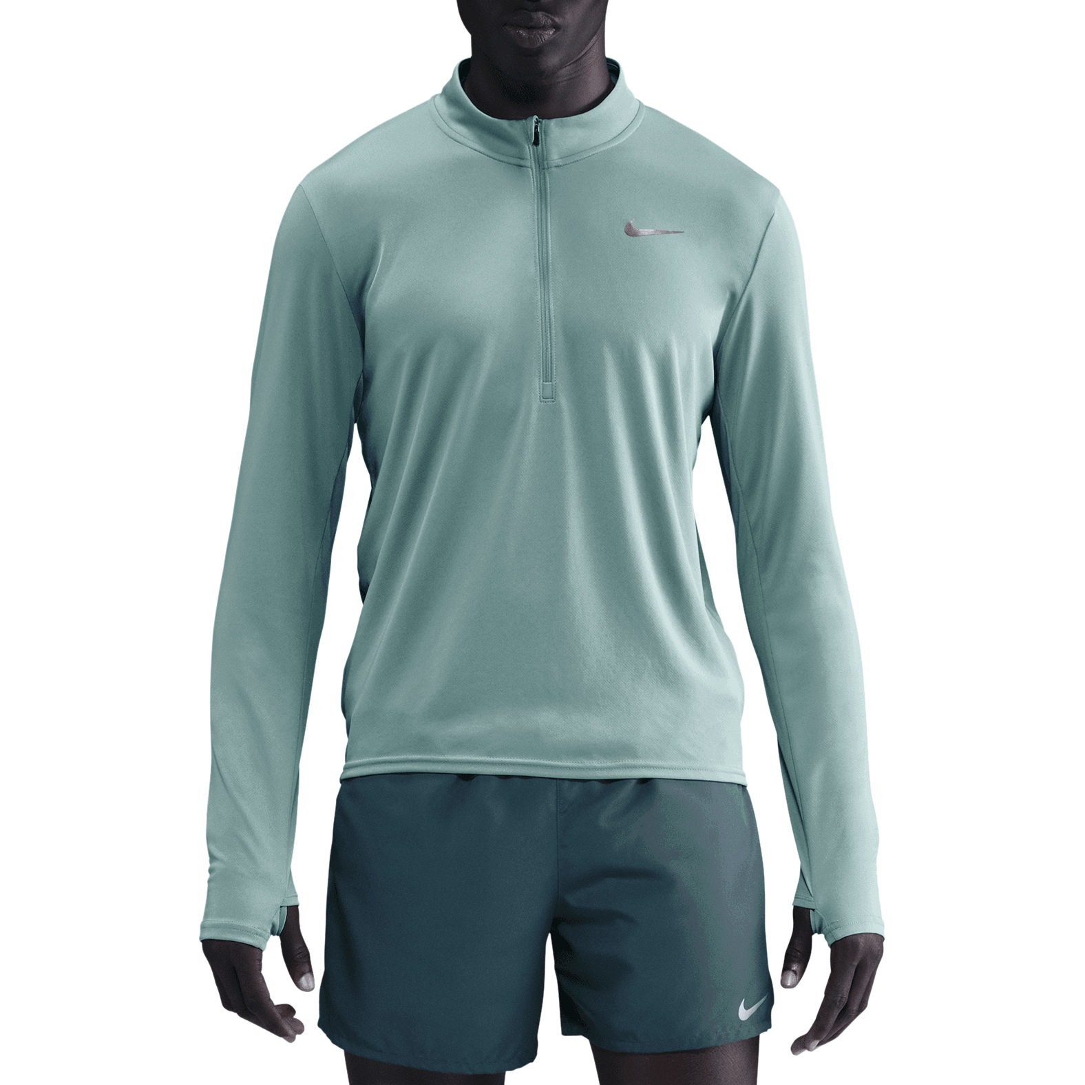 Nike Pacer Dri-FIT-Hardlooptop met lange mouwen Heren - cannon/reflective silver FQ2494-017