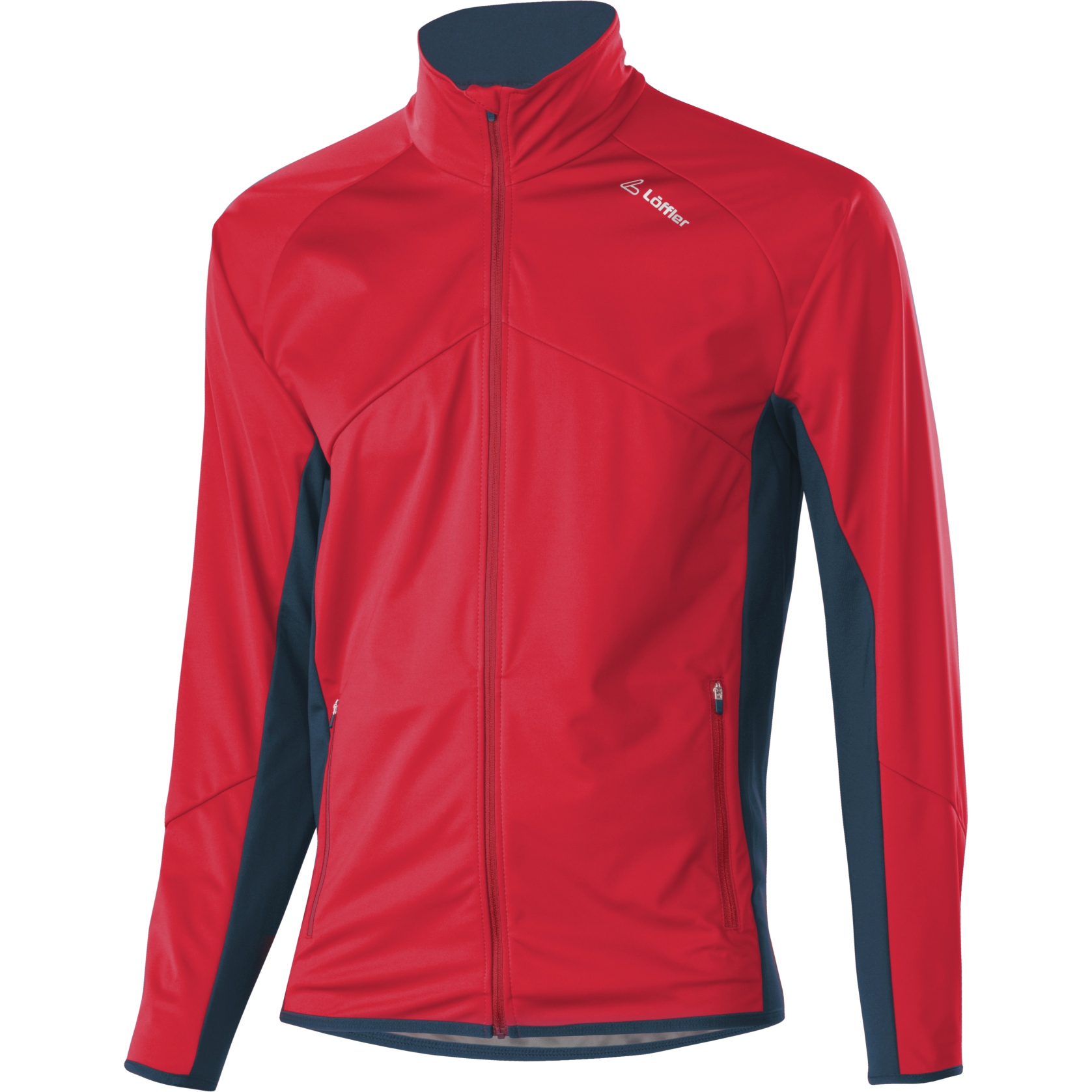 Löffler Zip-Off Windstopper Light Jas - rood/deep water 554 | BIKE24