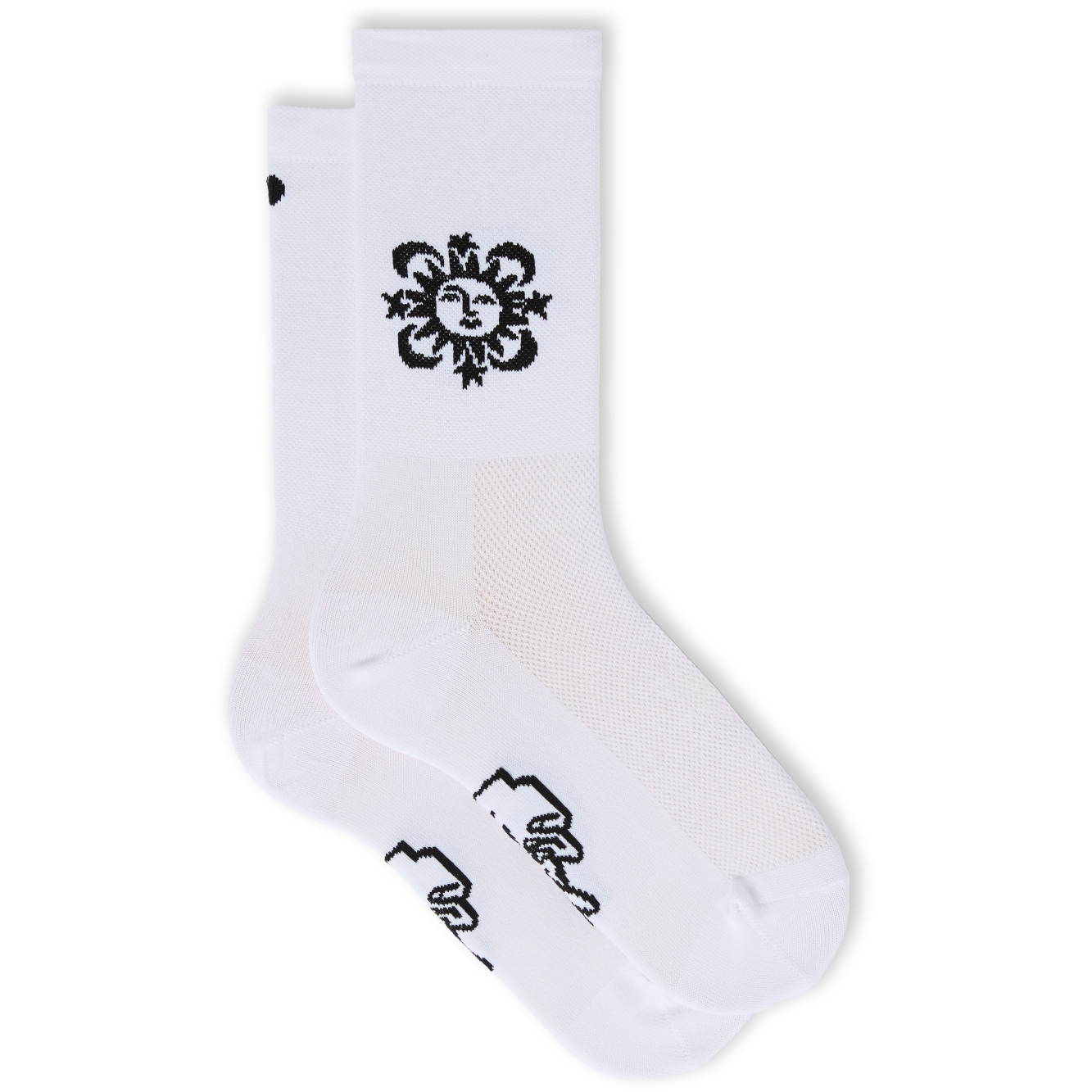 FINGERSCROSSED Classic Trip Cycling Socks - Sun Moon Stars - White | BIKE24