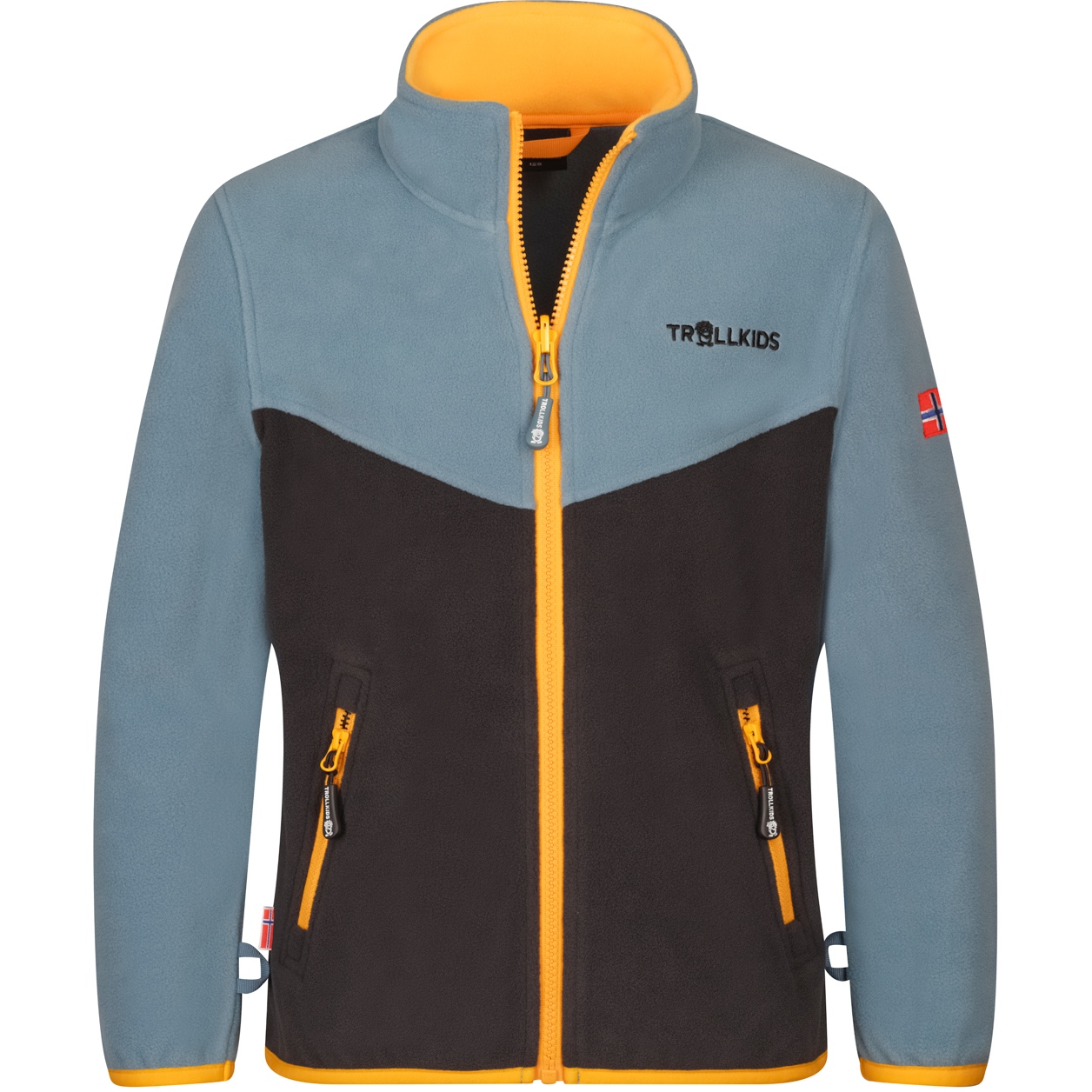 Trollkids Oppdal XT Jacket Kids - Steel Blue/Black/Mango | BIKE24