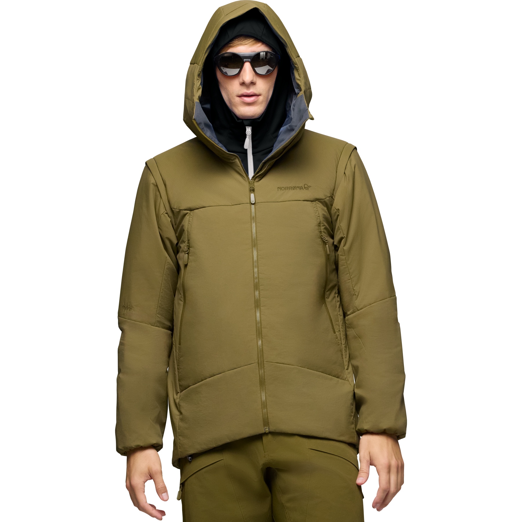 Norrona møre thermo60 aero200 Jacket Men - Dark Olive | BIKE24