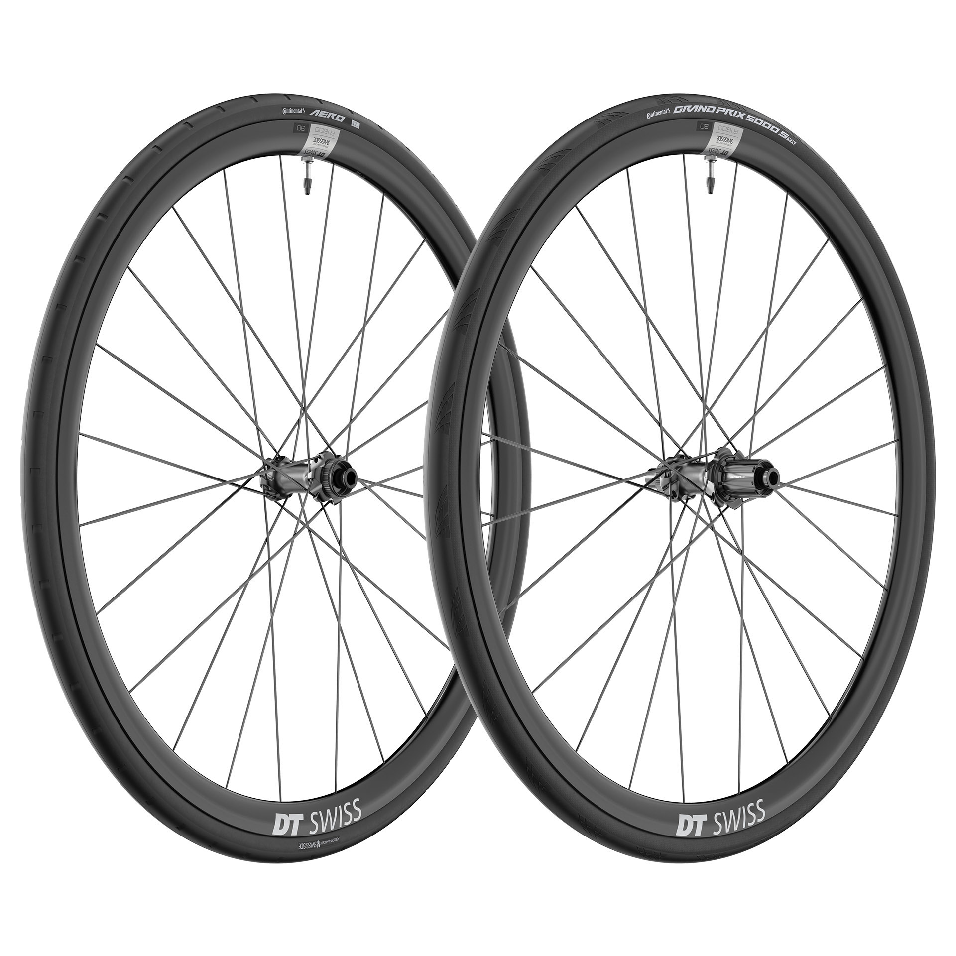 DT Swiss | Continental WTS Laufradsystem - A 1800 SPLINE 30 Satz + Aero ...