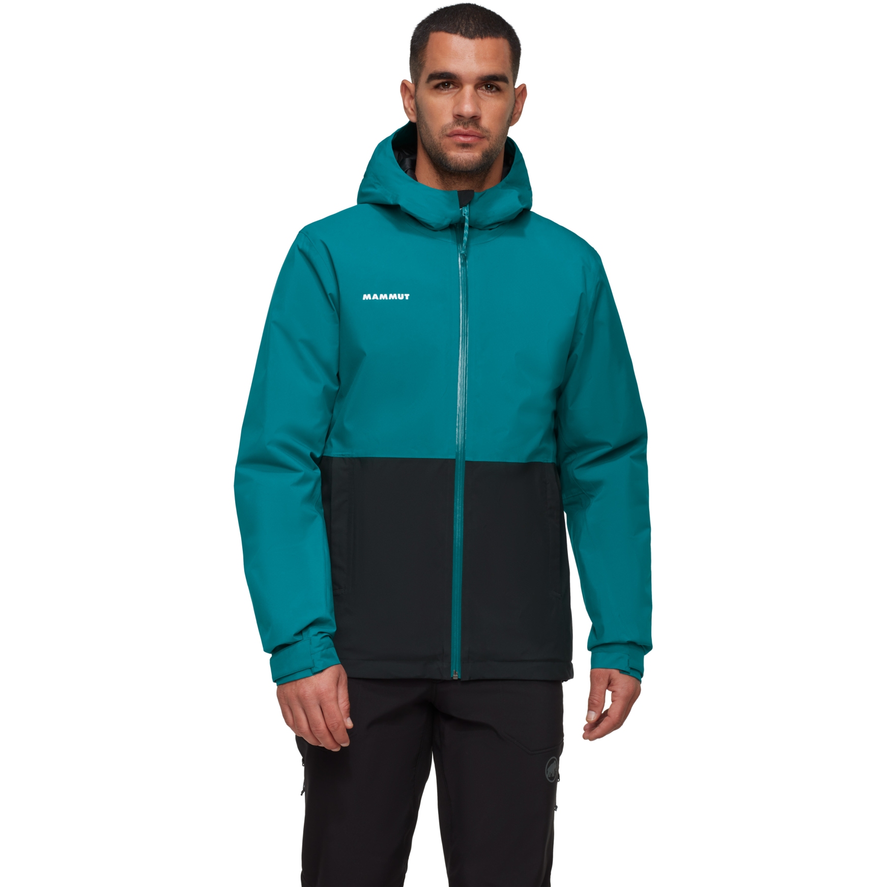 Mammut Giacca Termica con Cappuccio Uomo - Linard Hardshell - deep teal ...