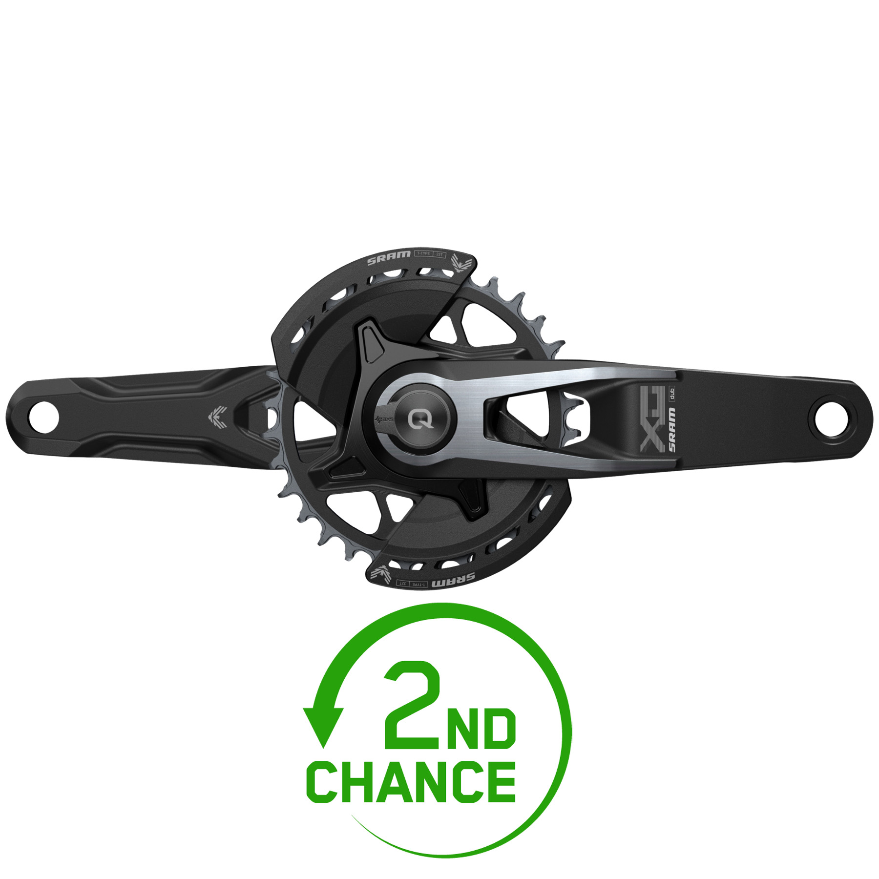 SRAM X0 Eagle Powermeter Crankset - AXS | T-Type | Wide | 1x12-voudig ...