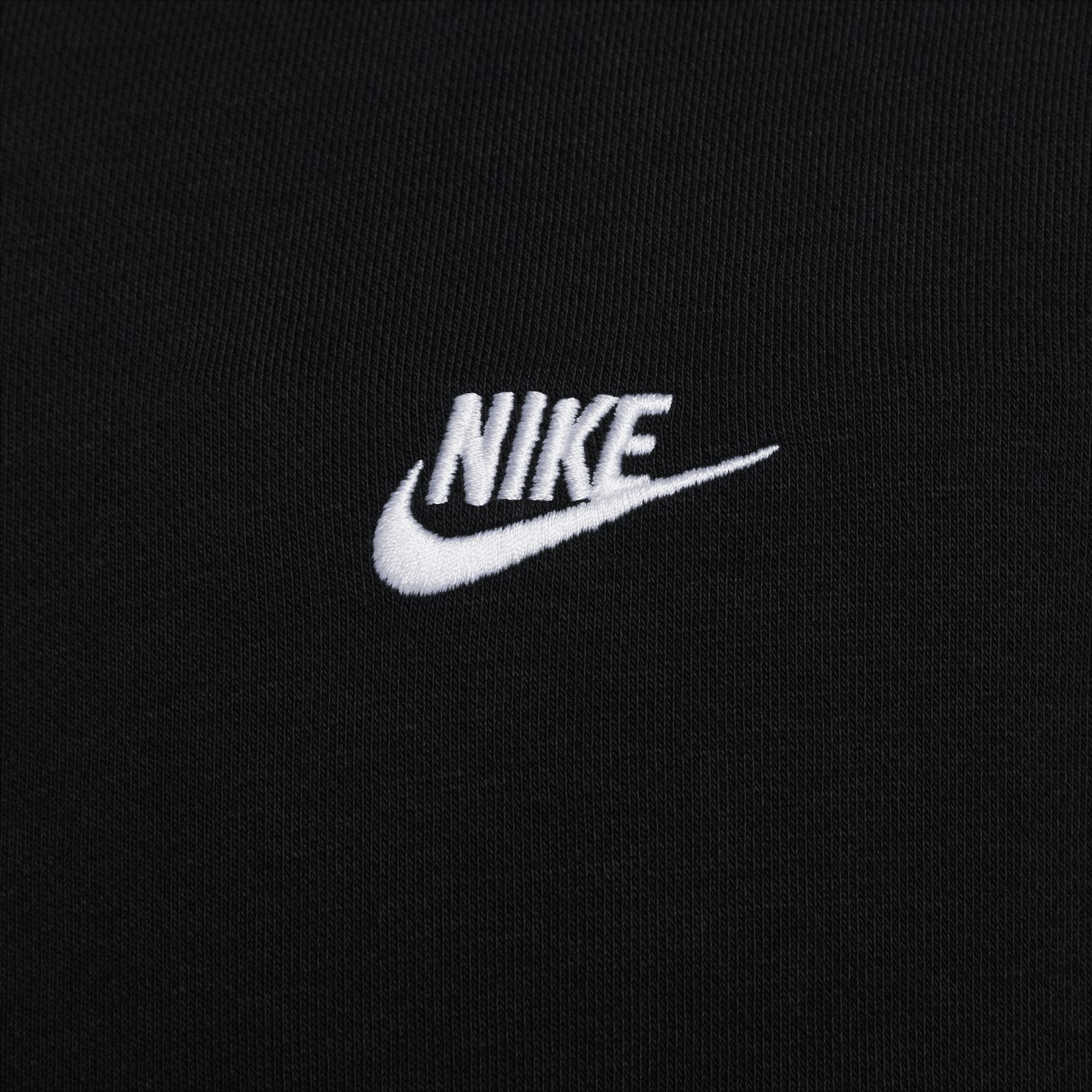 Nike Club Fleece Full Zip Hoody Men - black/black/white Nike Club Fleece Full Zip Hoody Men - black/black/white