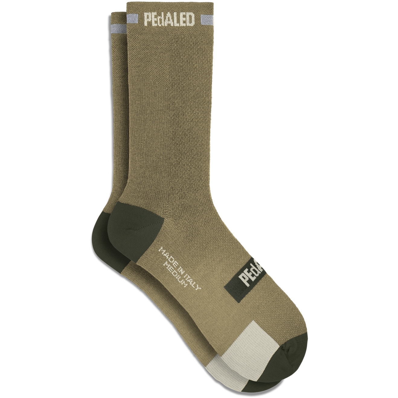 PEdALED Odyssey Merino Reflective Socks - Light Green | BIKE24
