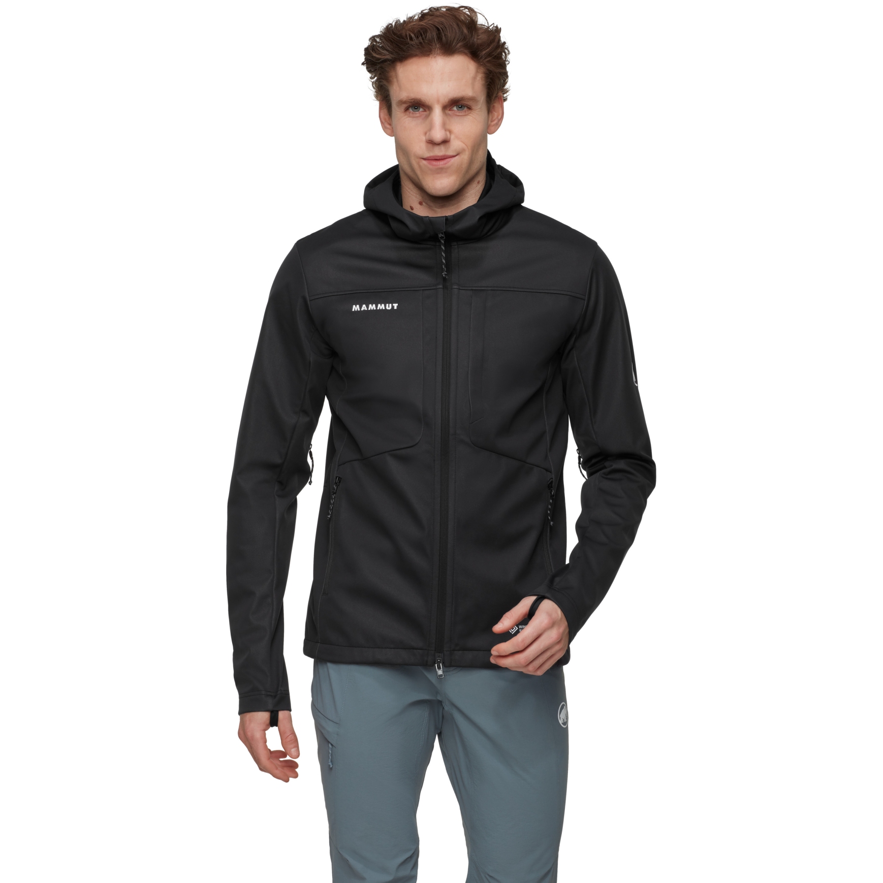Mammut Giacca Softshell con Cappuccio Uomo - Ultimate VIII - nero - BIKE24