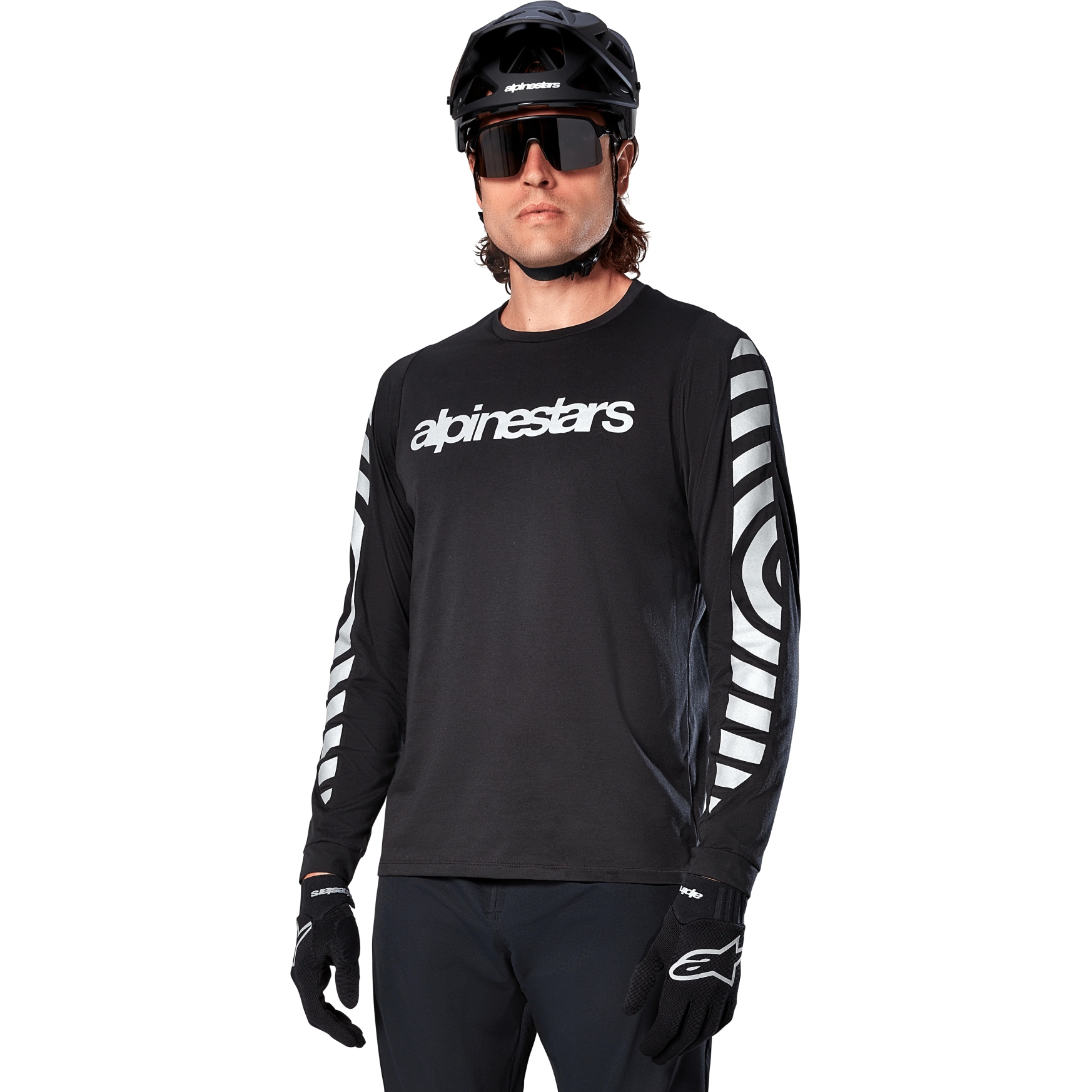 Alpinestars A-Dura Dri Oscar Long Sleeve Jersey Men - black reflective ...