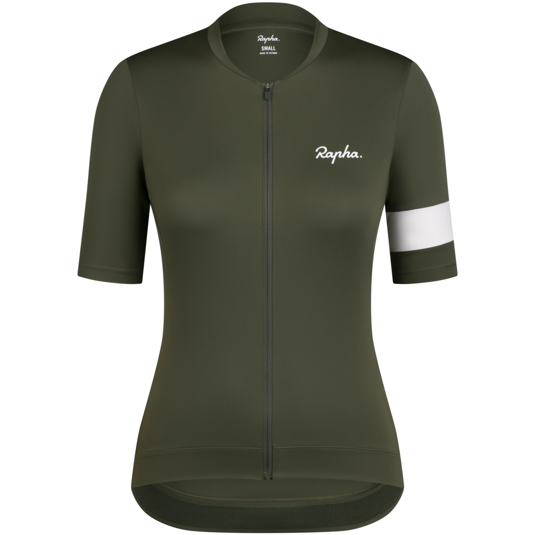 Rapha Core Short Sleeve Jersey Women - dark green/white | BIKE24
