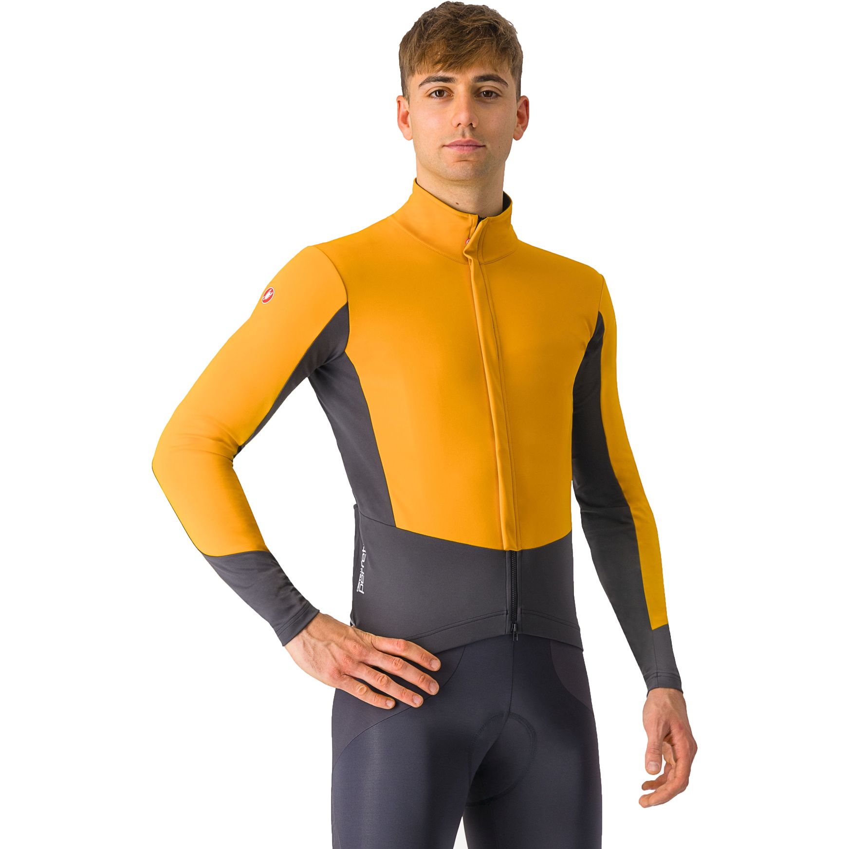 Castelli Perfetto Air Jas Heren - vivid orange/dark grey 863 | BIKE24