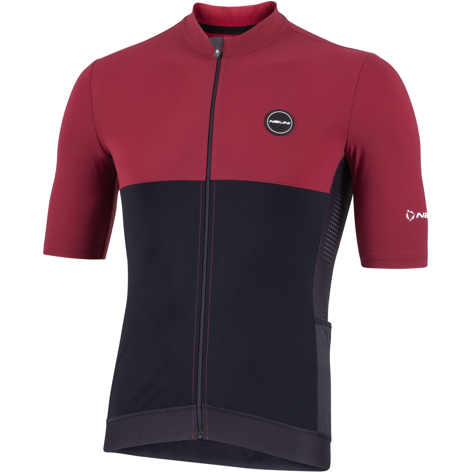 Nalini Sun Cover Radtrikot Herren - black/red wine 4100 | BIKE24