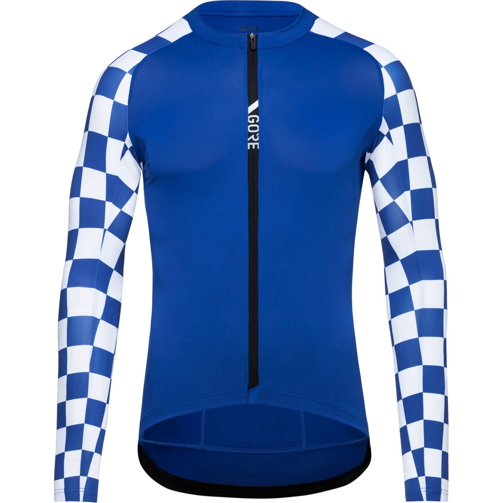 GOREWEAR Camiseta de Manga Larga Hombre - Torrent - azul/blanco BL01 ...