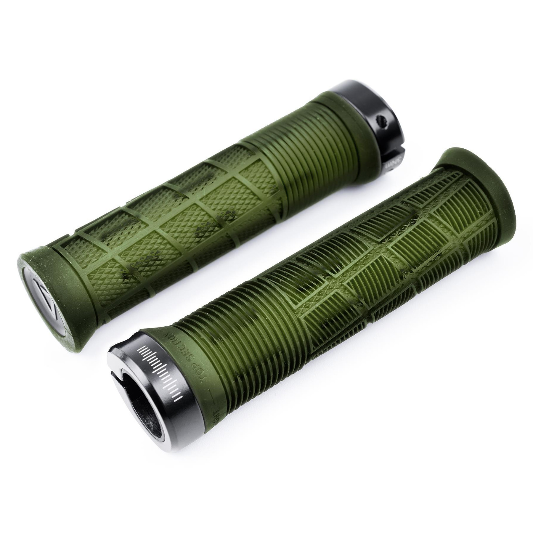 CUBE ACID DISRUPT SLIM Lock On Handlebar Grips translucent olive BIKE24