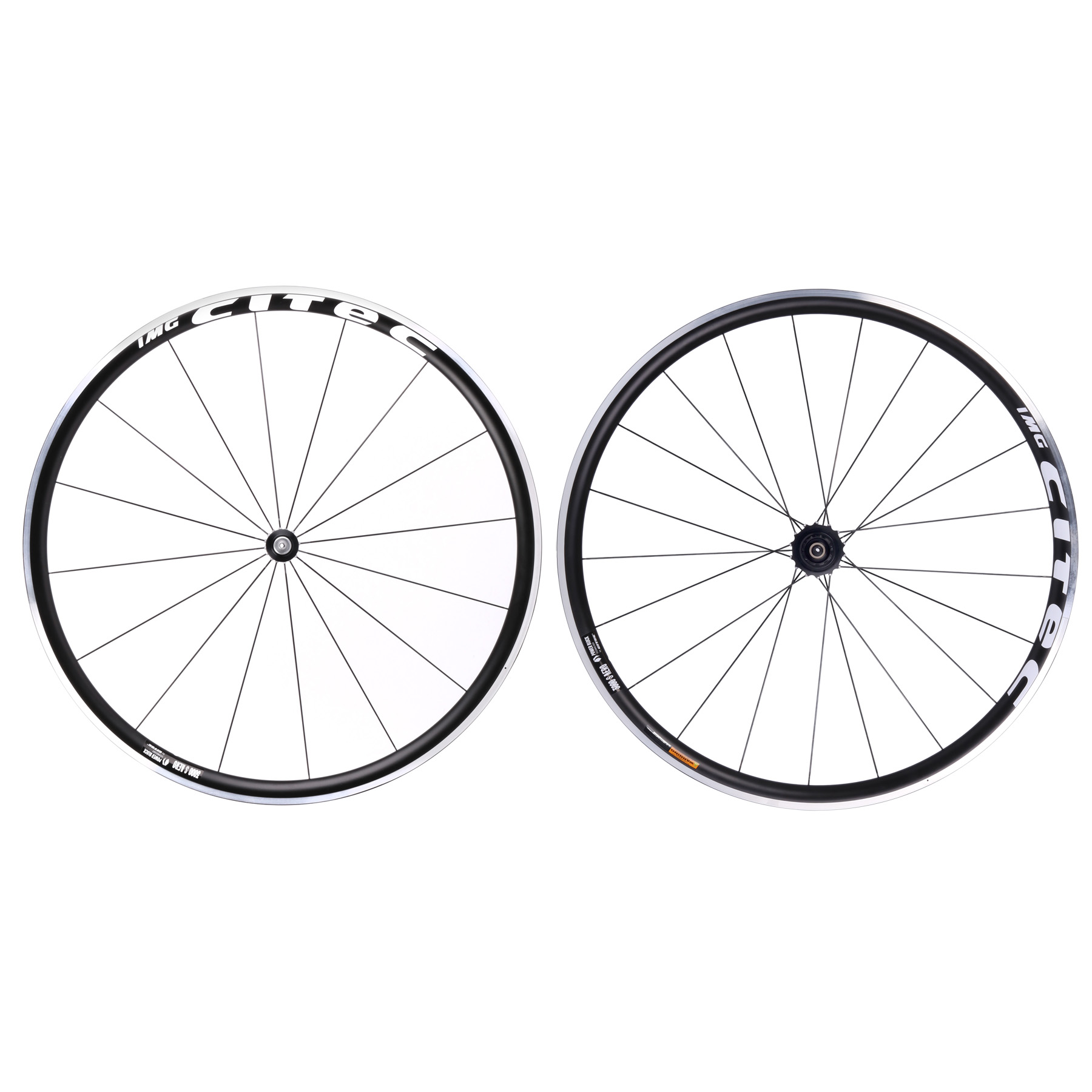 CITEC Paire de Roues - 3000 S Aero - 28" | Clincher - QR | QR 130 - blanc/noir