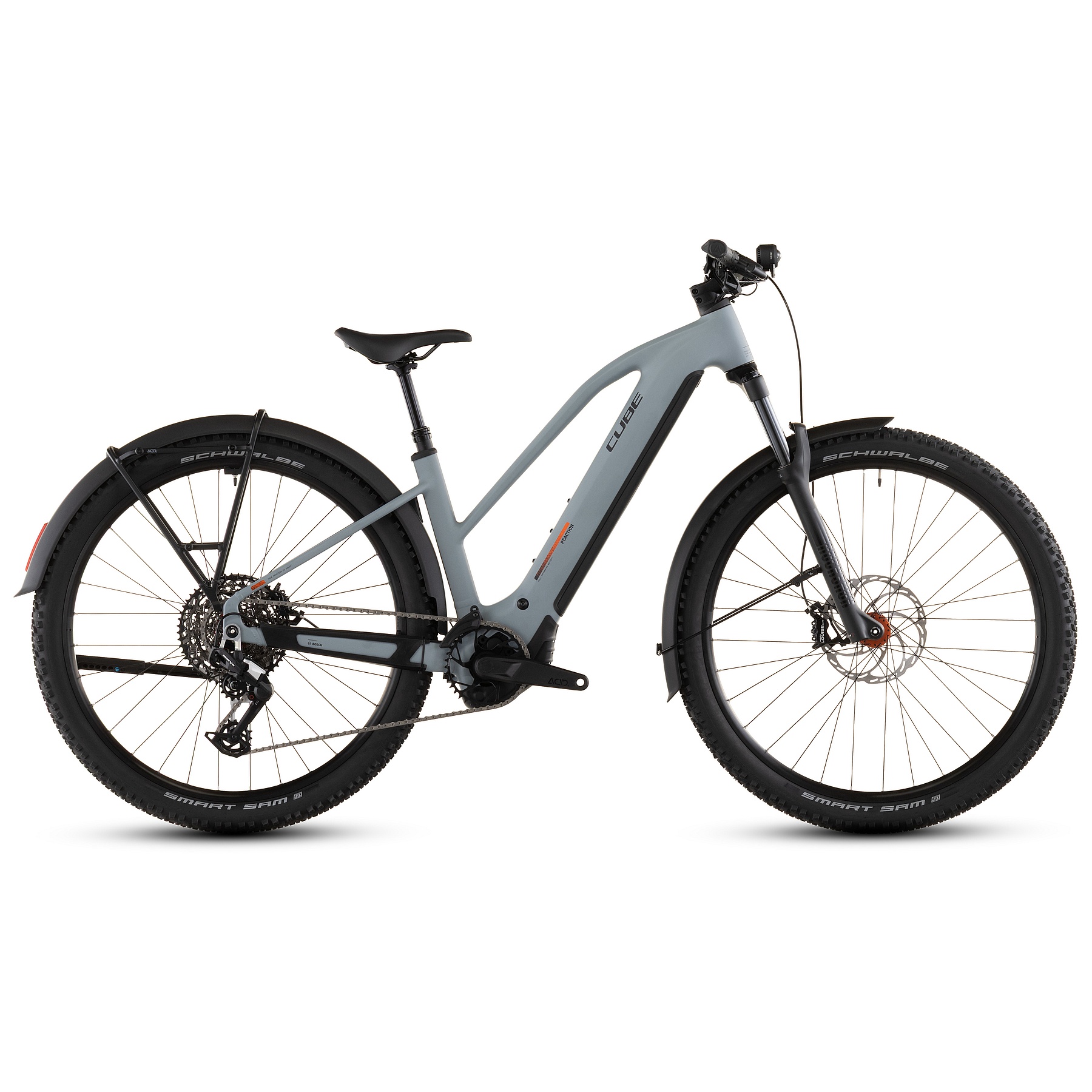 CUBE VTT Électrique - REACTION HYBRID Race 800 FE - Trapeze - 2026 - 29“ – vulcan / orange