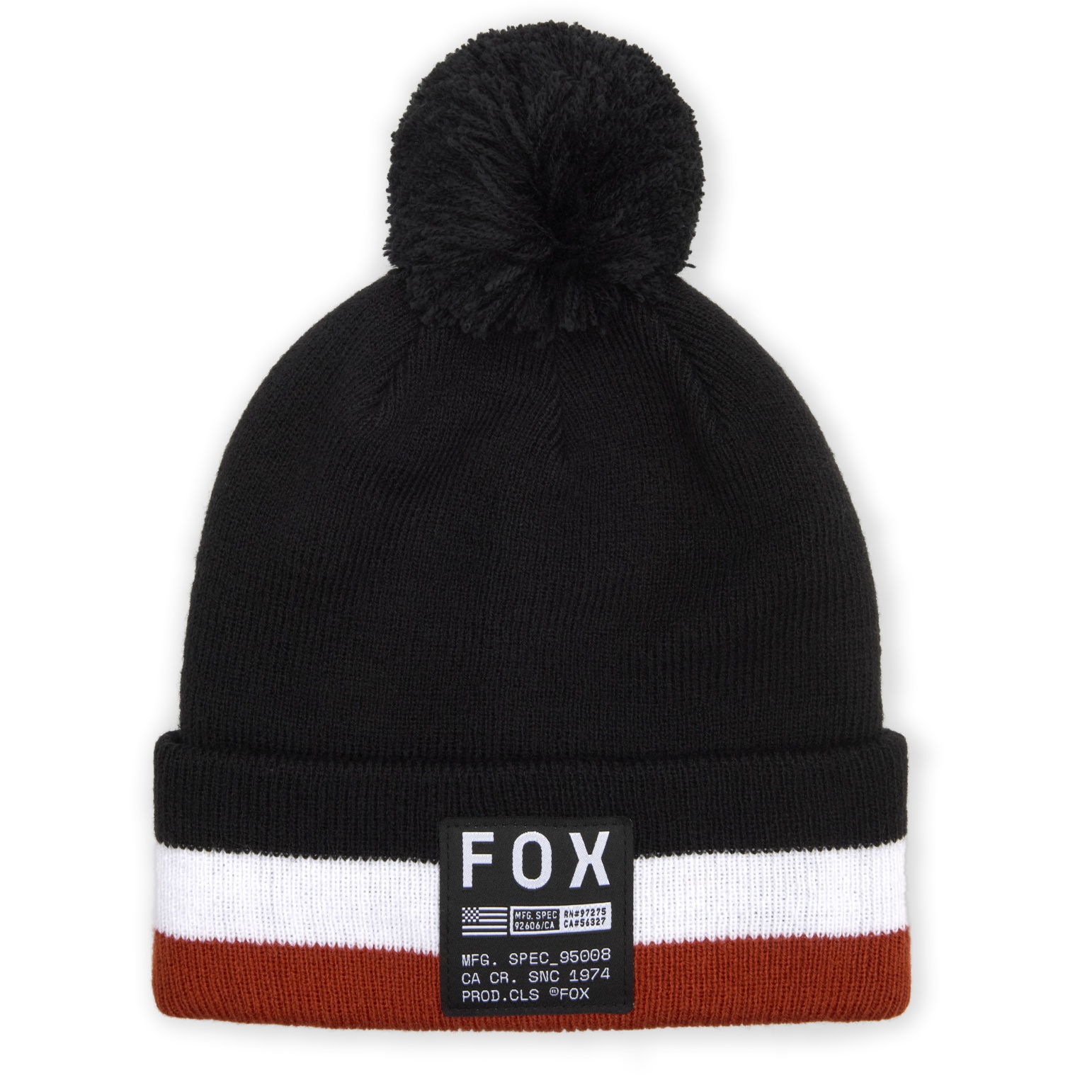 FOX Fracture Pom Beanie - black | BIKE24