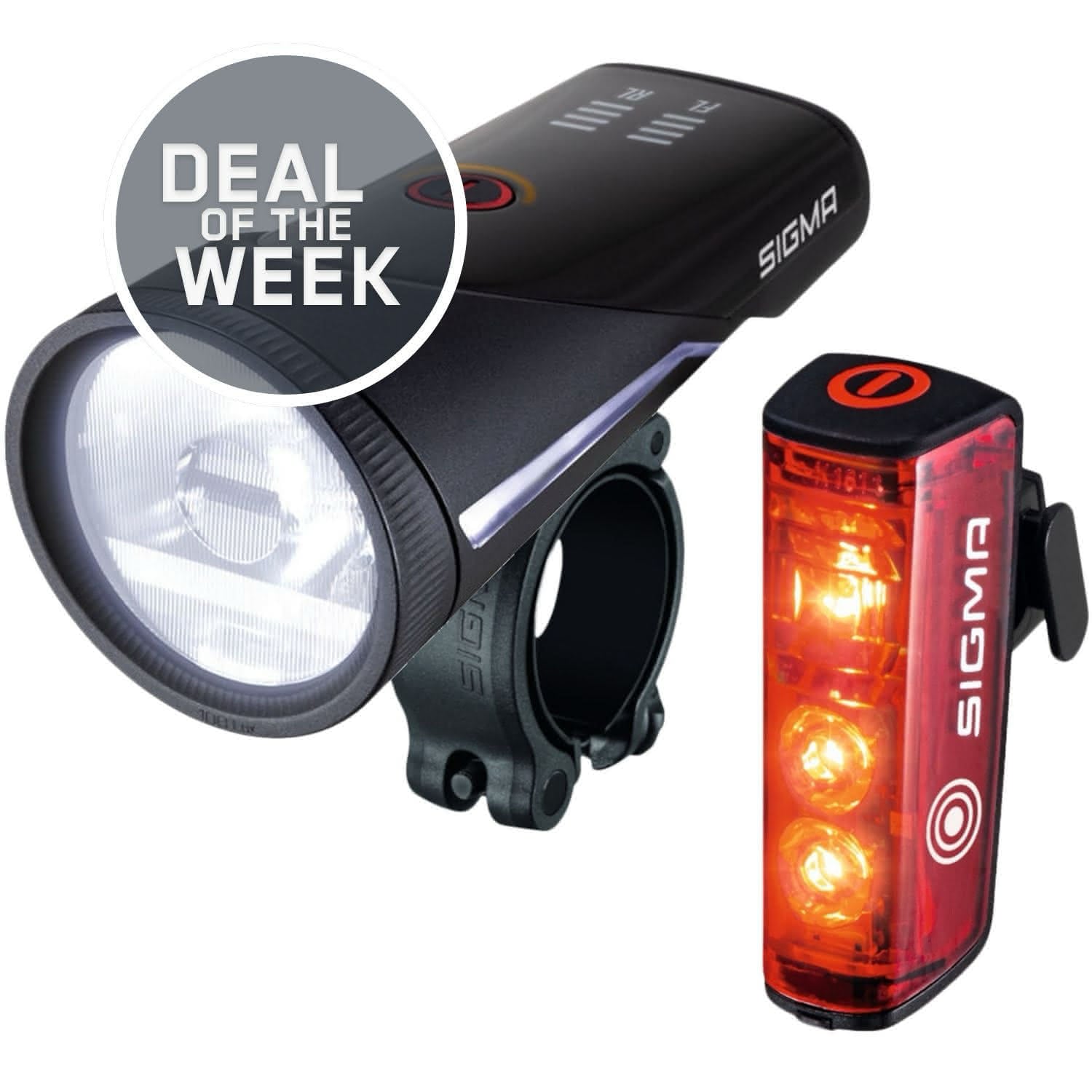 SIGMA Aura 100 Set / Blaze Link - Fietslamp Vooraan (Schroefbevestiging ...