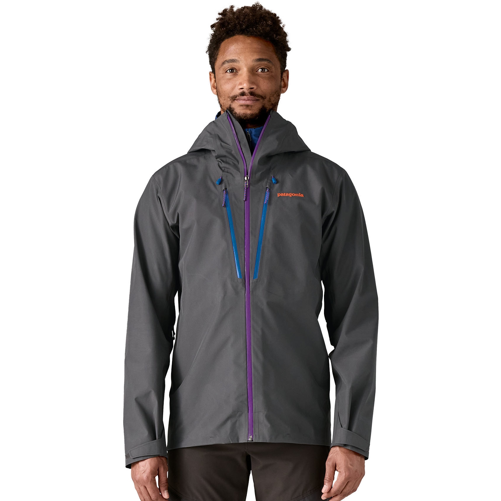 Patagonia Triolet Jacket Men - Forge Grey w/P6 Blue | BIKE24