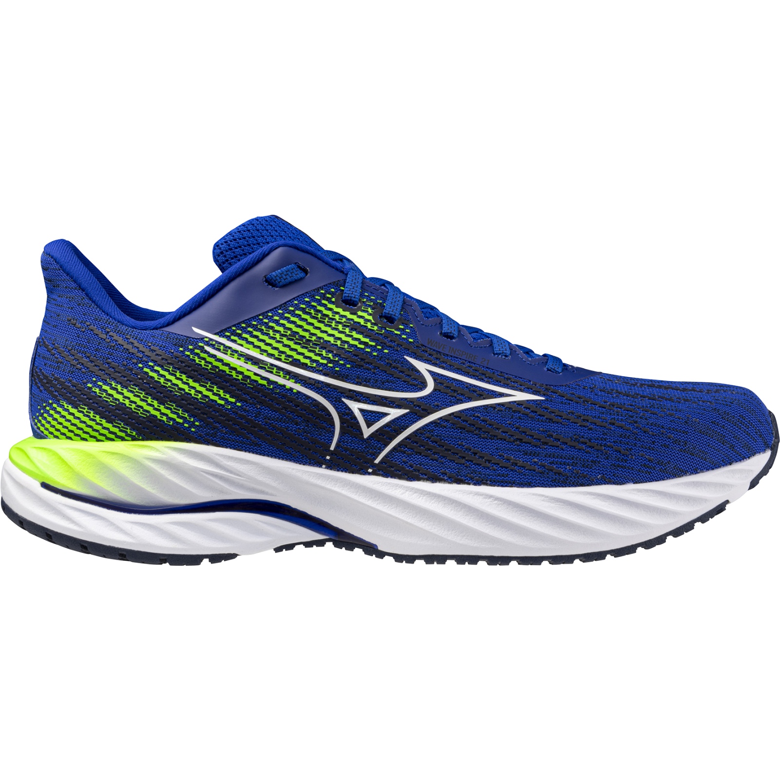 Mizuno Wave Inspire 21 Laufschuhe Herren Reflex Blue Citadel White Green Gecko
