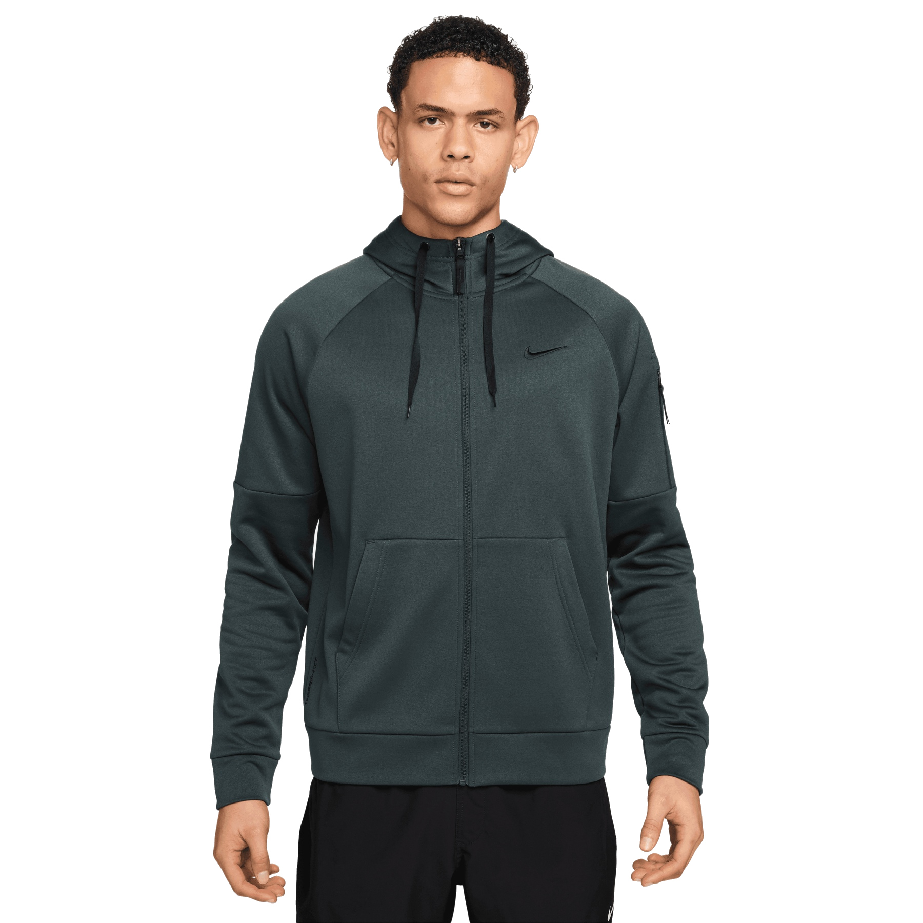 Nike Thermo-FIT Full-Zip Fitness Hoodie Men - seaweed/seaweed/black ...