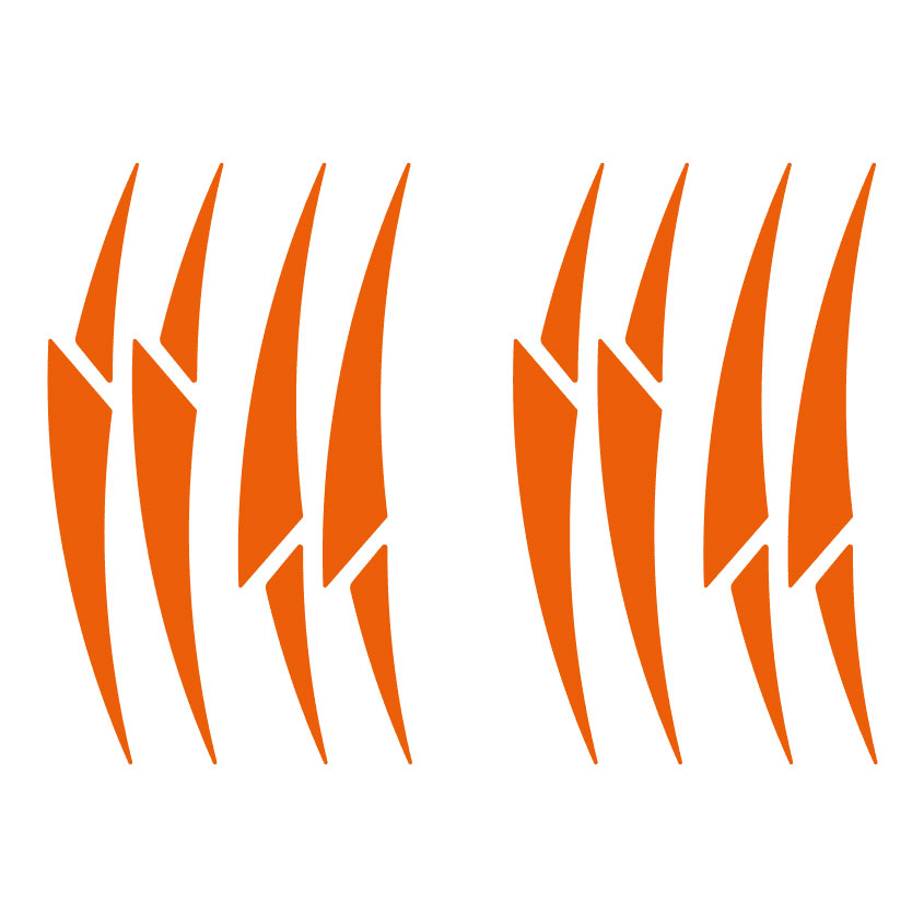 rie:sel design re:flex - Reflective Rim Stickers Set - orange | BIKE24
