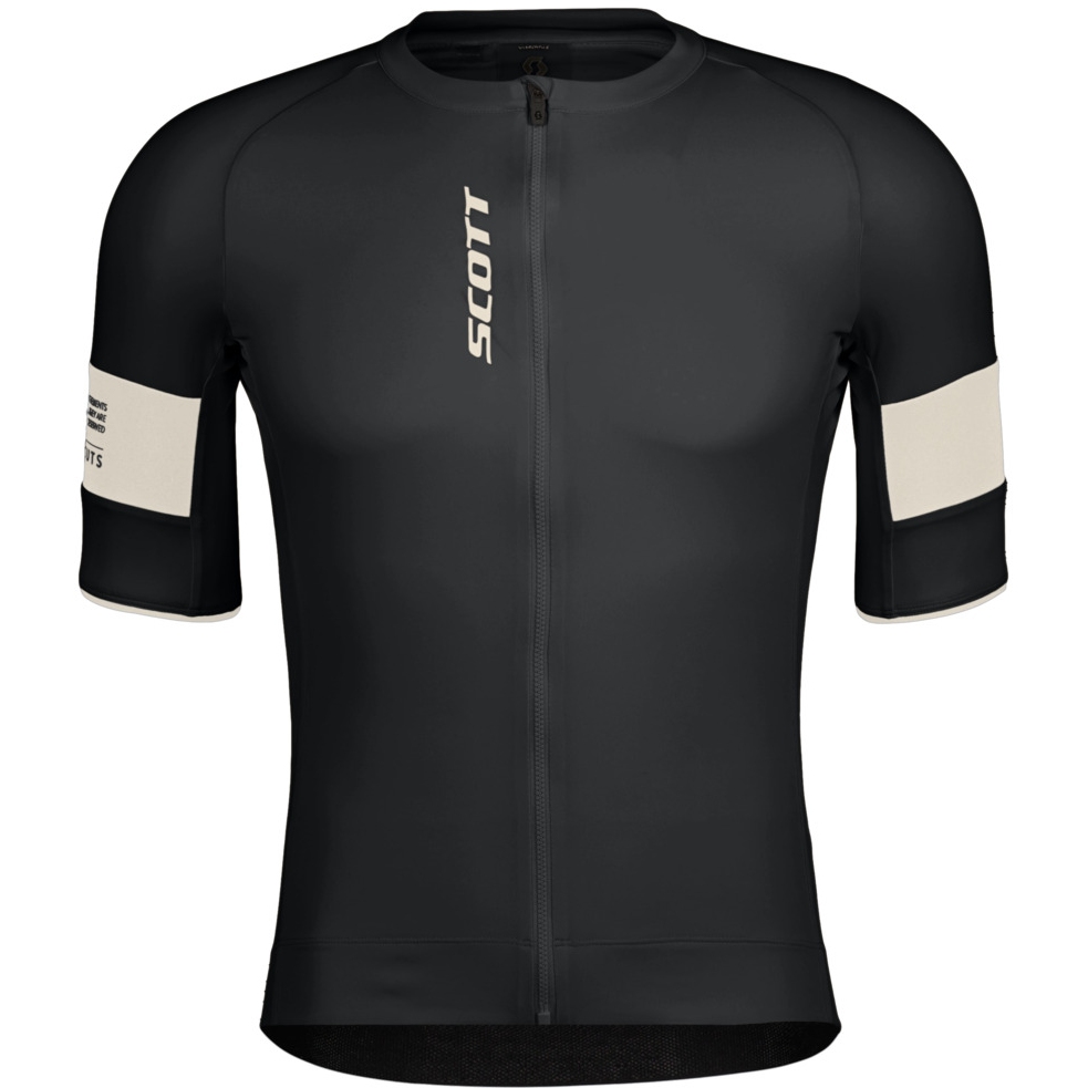 SCOTT Endurance Pro Kurzarmtrikot Herren - black/cotton white | BIKE24