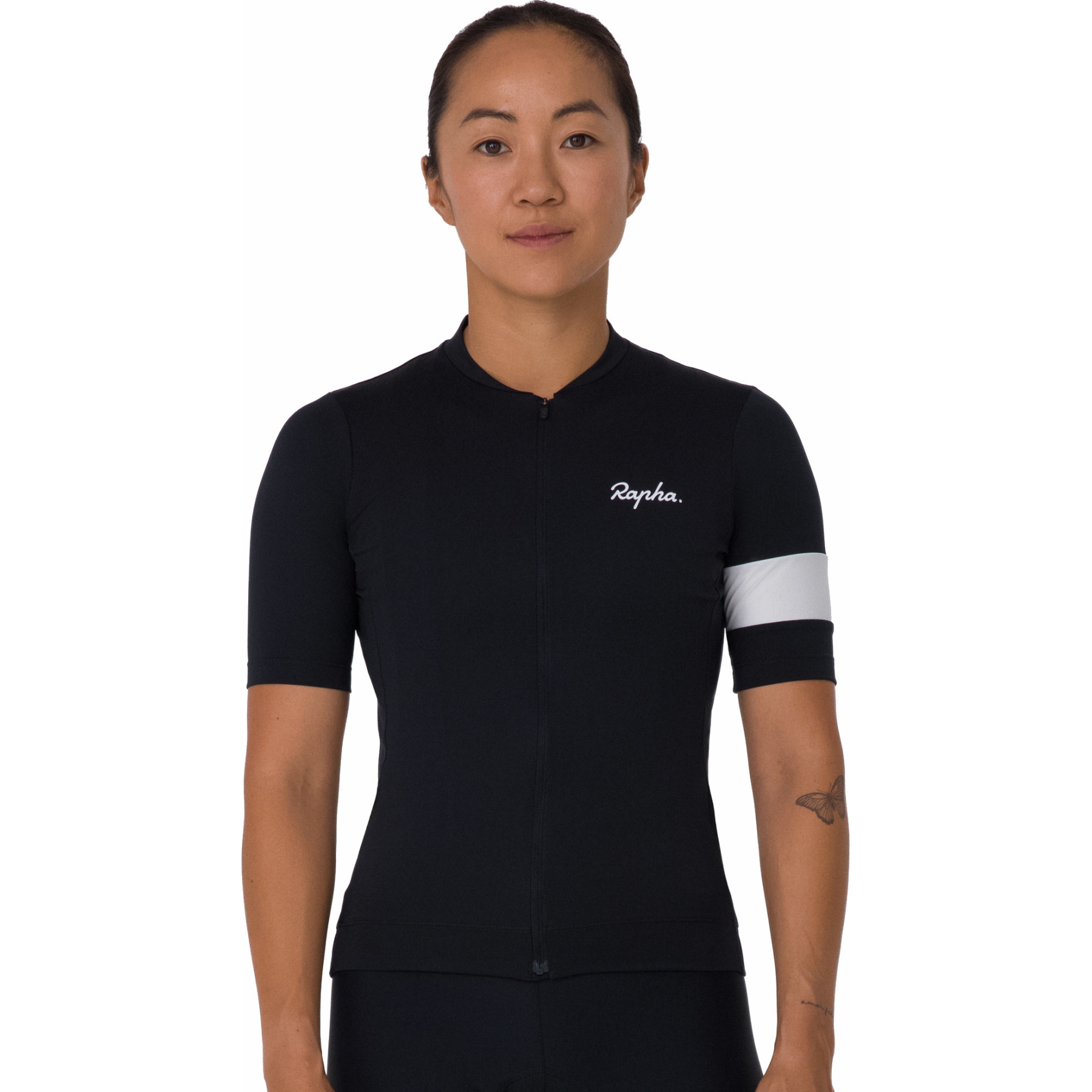 Rapha Core Short Sleeve Jersey Women - black/white | BIKE24