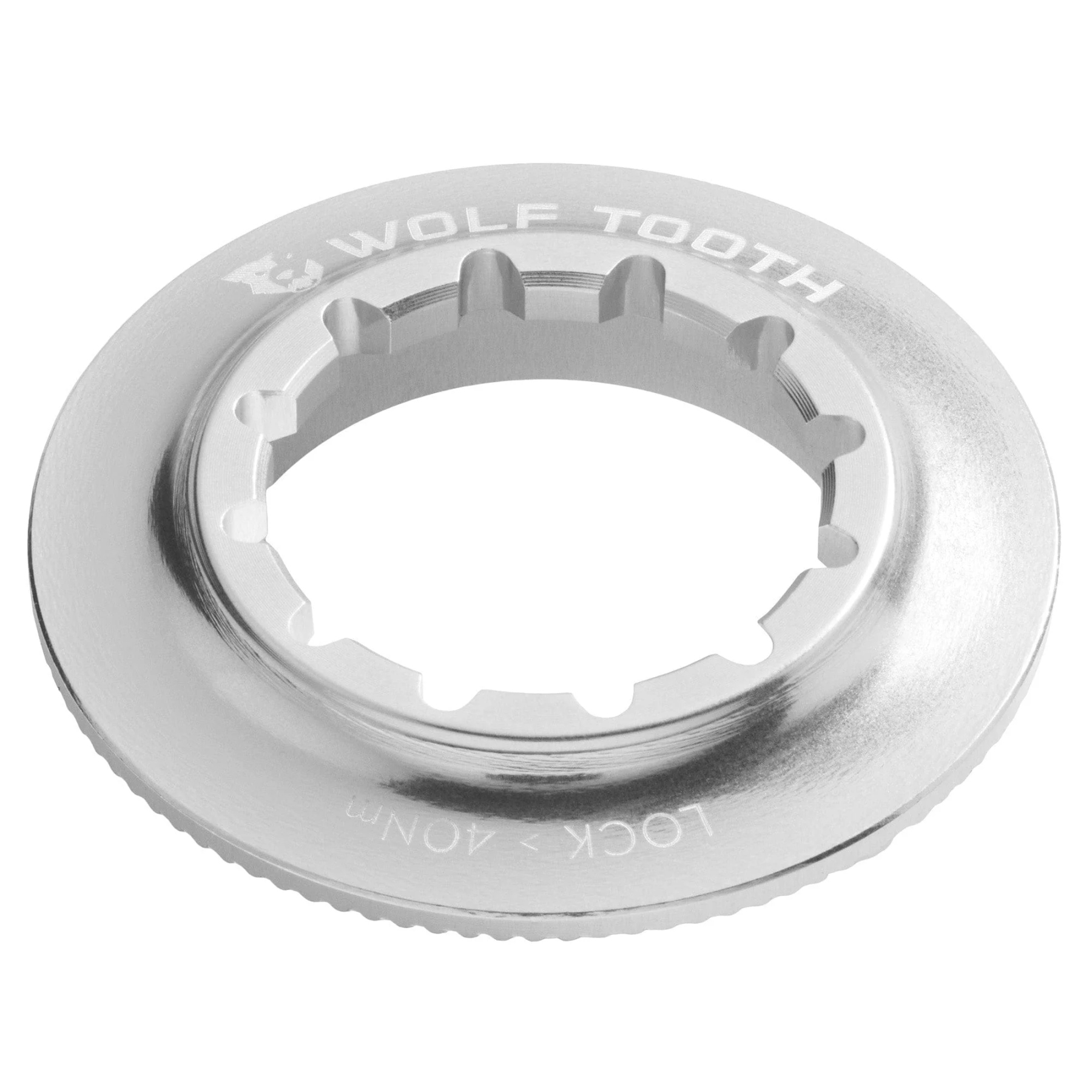 Wolf Tooth Centerlock Lockring - Internal Spline - raw silver | BIKE24
