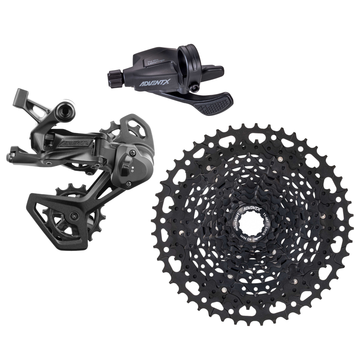 microSHIFT ADVENT X V2 Upgrade Kit with Bar End Shifter - MTB | Medium ...