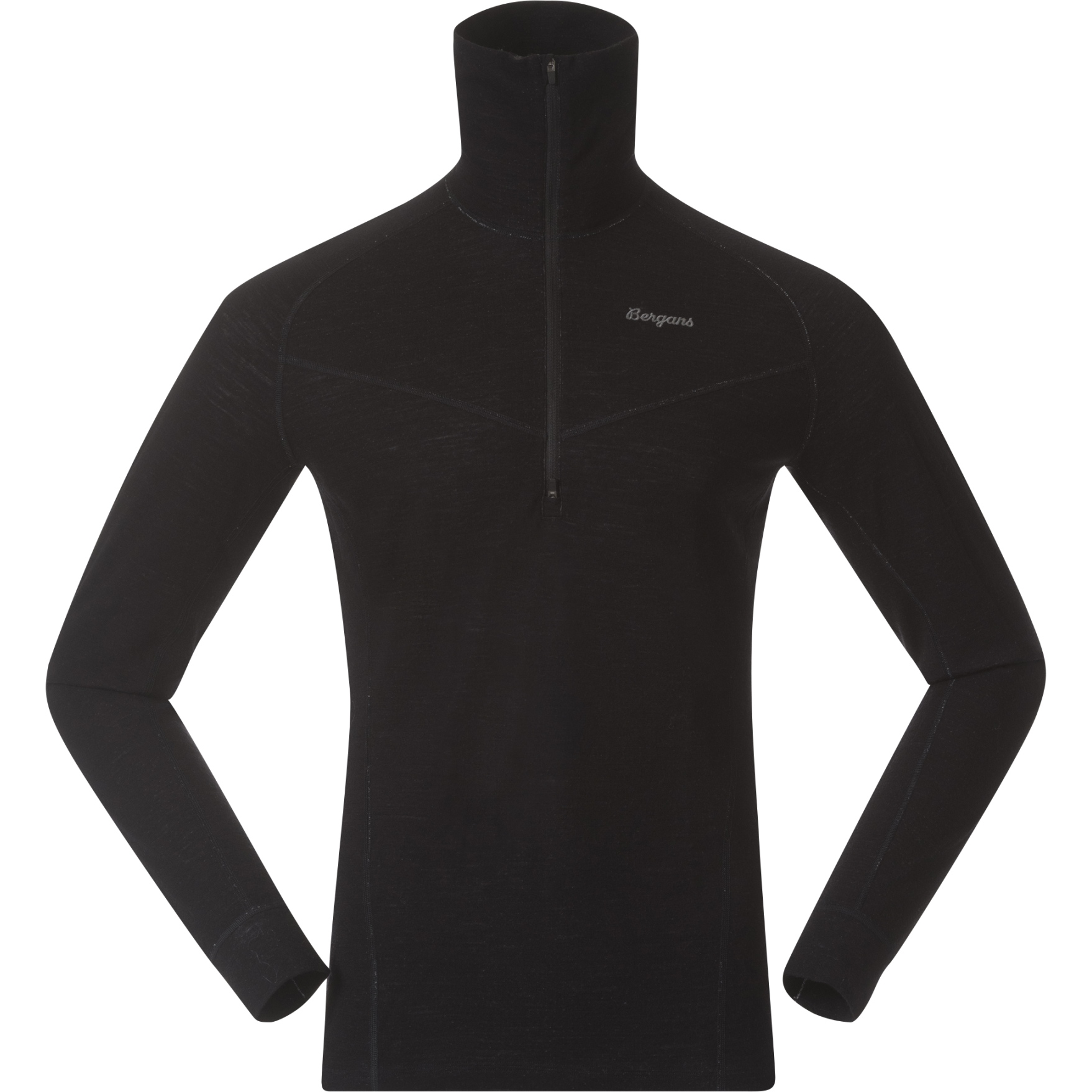 Bergans Maglia Intima Maniche Lunghe Uomo - Inner:Dual Merino Half Zip ...