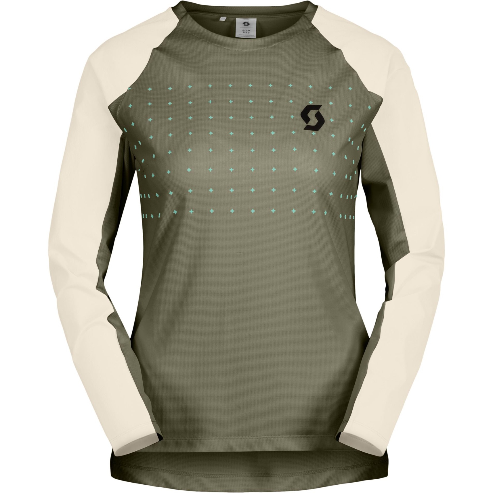 SCOTT Trail Vertic Pro Longsleeve Tee Women - hay green/cotton white | BIKE24