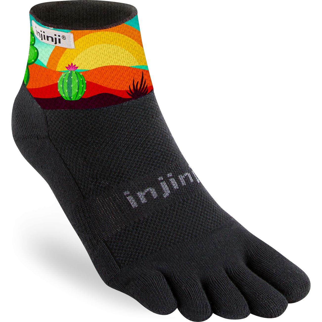 Injinji Spectrum Trail Midweight Mini Crew Coolmax® Xtralife Sokken - oasis