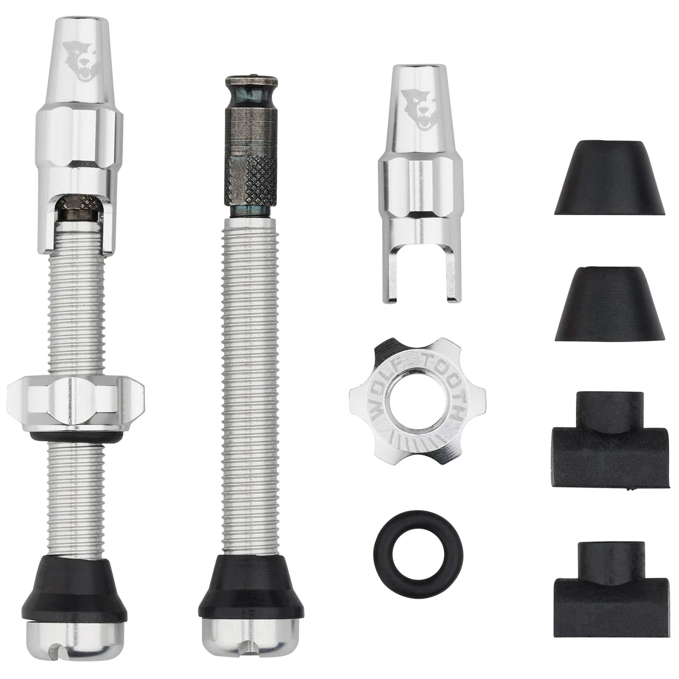 Wolf Tooth Headset Spacer Set - 3/5/10/15mm - raw silver | BIKE24