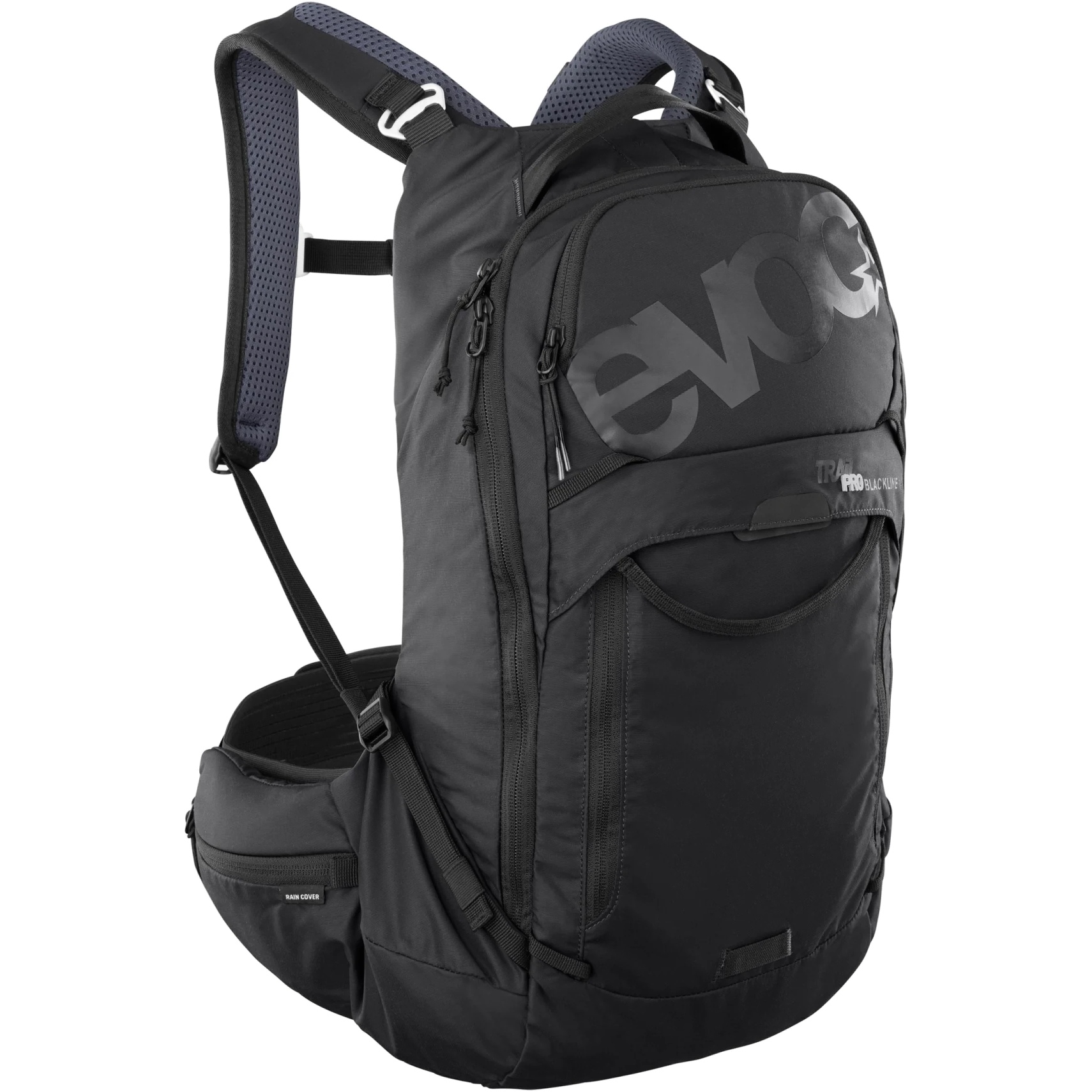 EVOC Trail Pro Blackline 16 Protector Backpack - Black | BIKE24