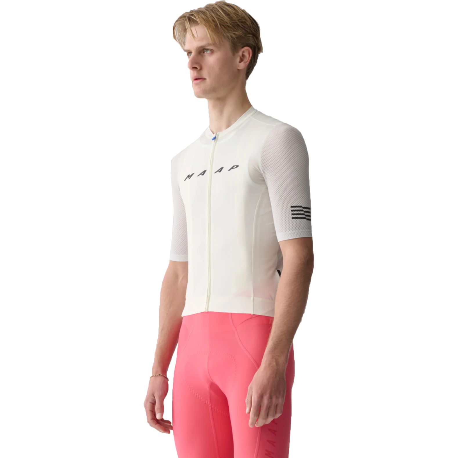 MAAP Evade Pro Base 2.0 Shirt met Korte Mouwen Heren - chalk | BIKE24