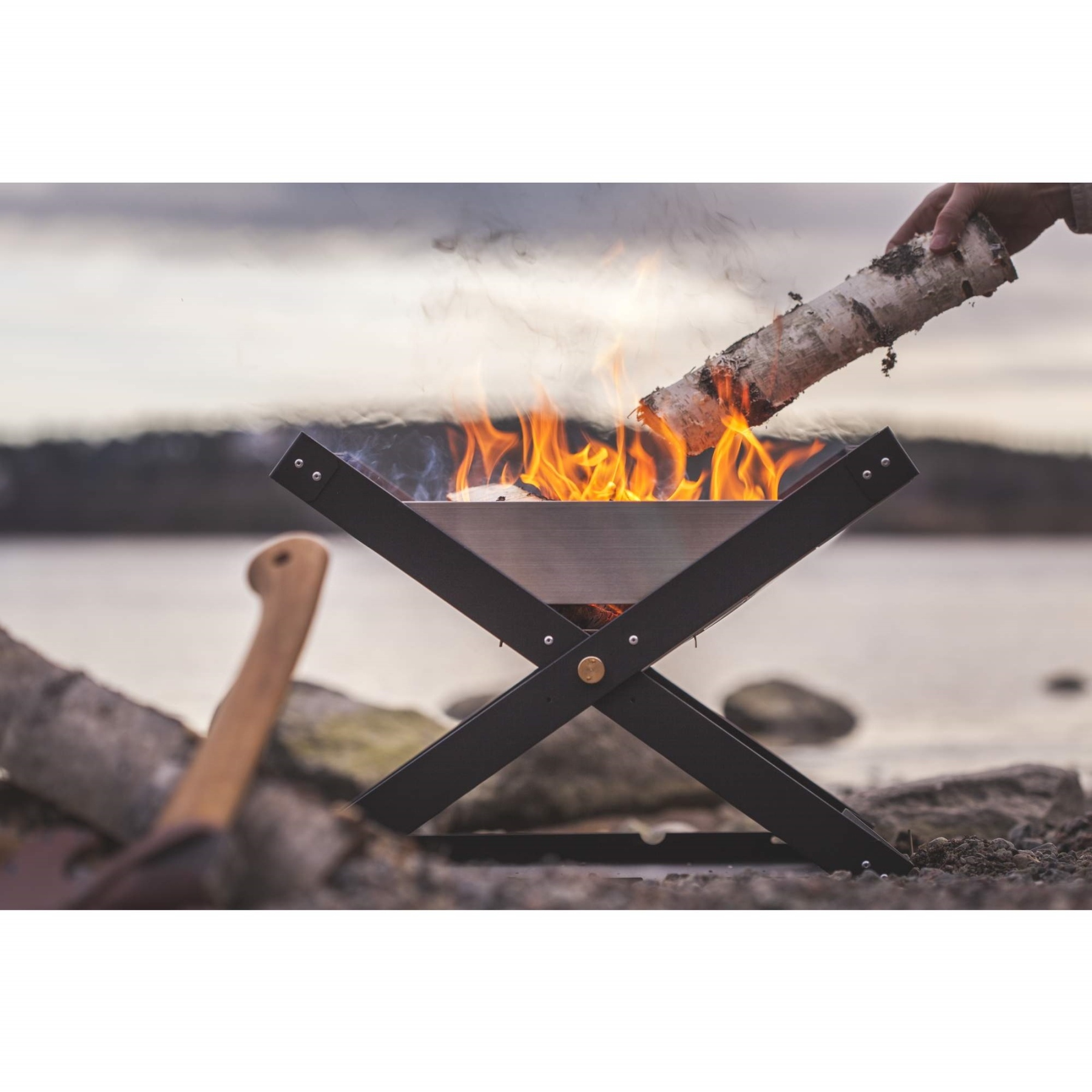 Open Fire Pit Grill Charcoal Parrilla For Fire Pits And Camping