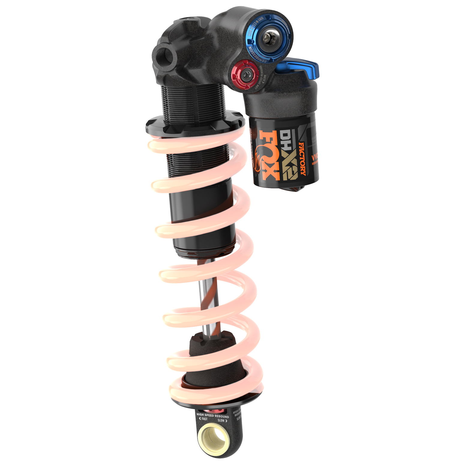FOX DHX2 Rear Shock - Factory | Coil | Trunnion | with Adjuster - 185x50mm