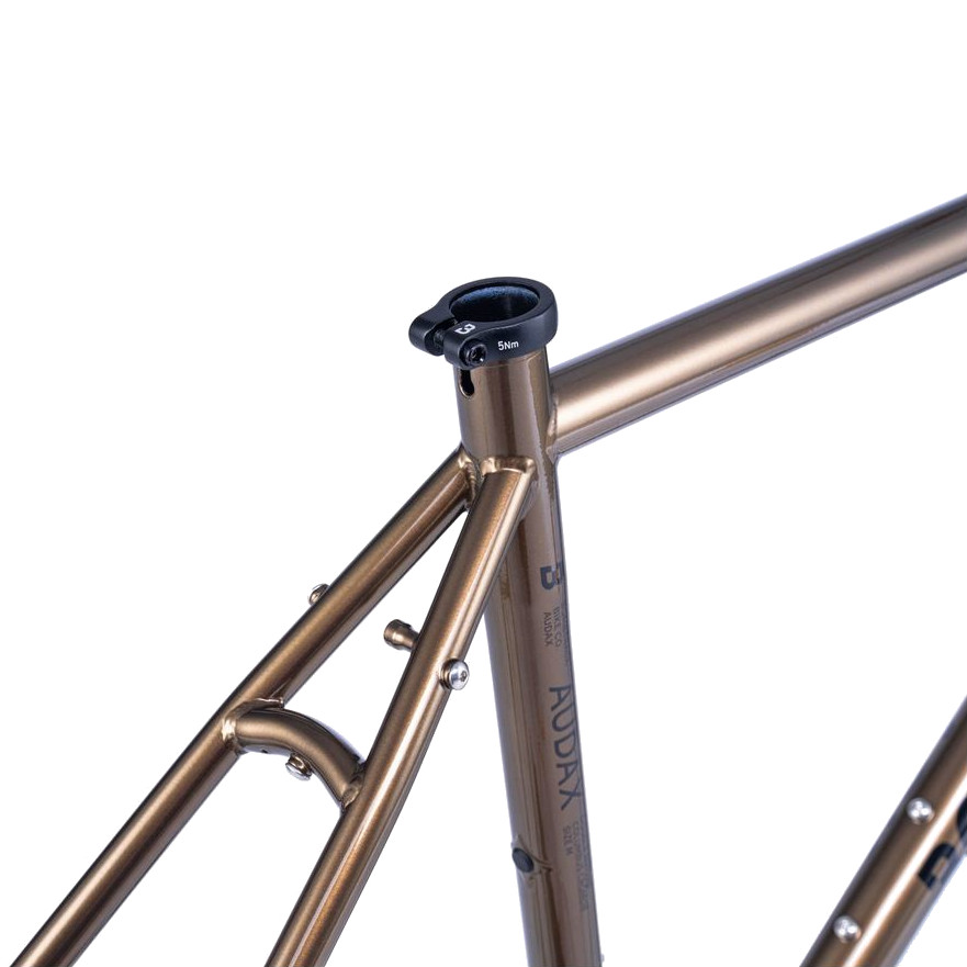 Bombtrack AUDAX Frame Set Gravel Stahl Disc 2024 metallic dark brown