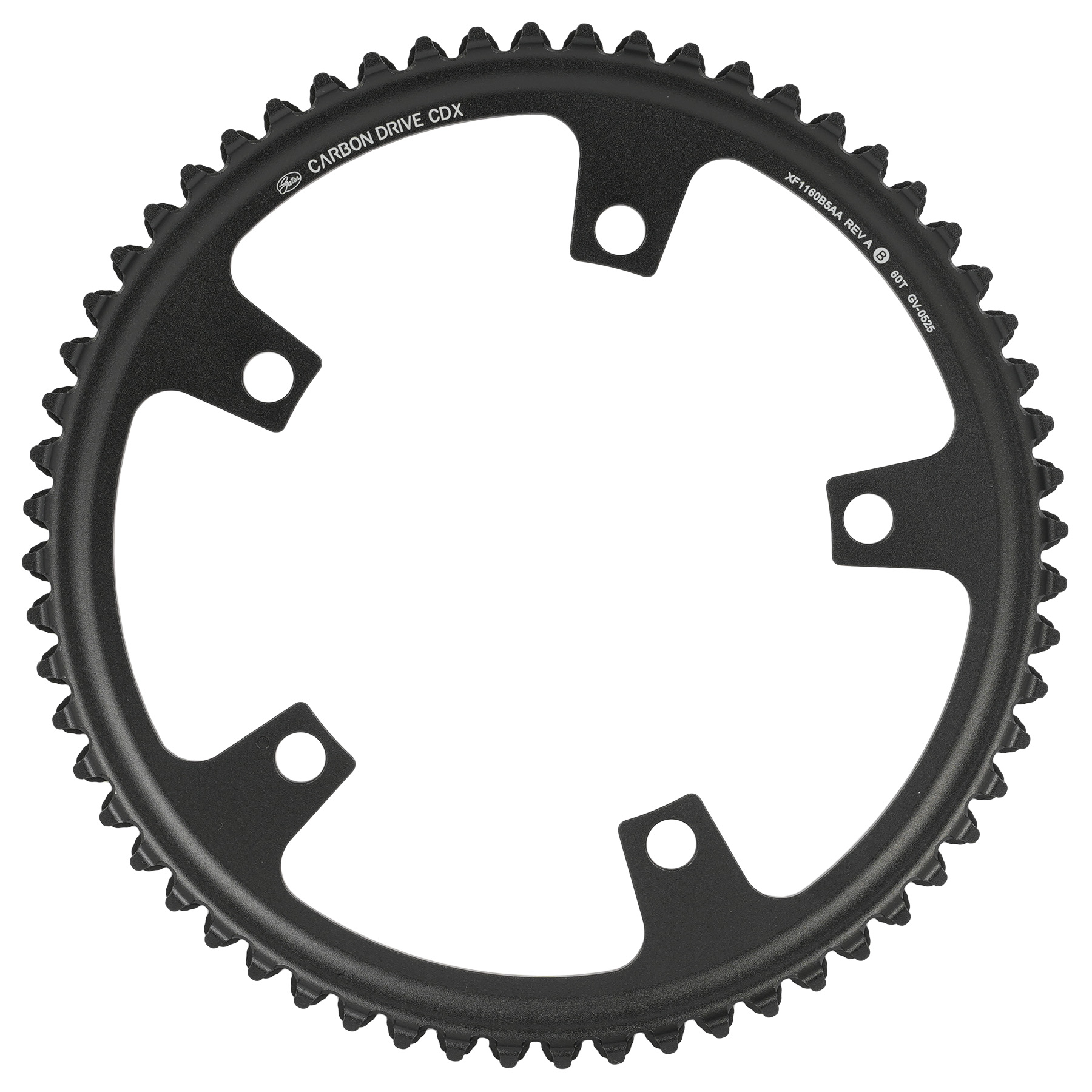 Gates Carbon Drive CDX Fin Line Sprocket - 5x BCD 130 - 60 T | BIKE24