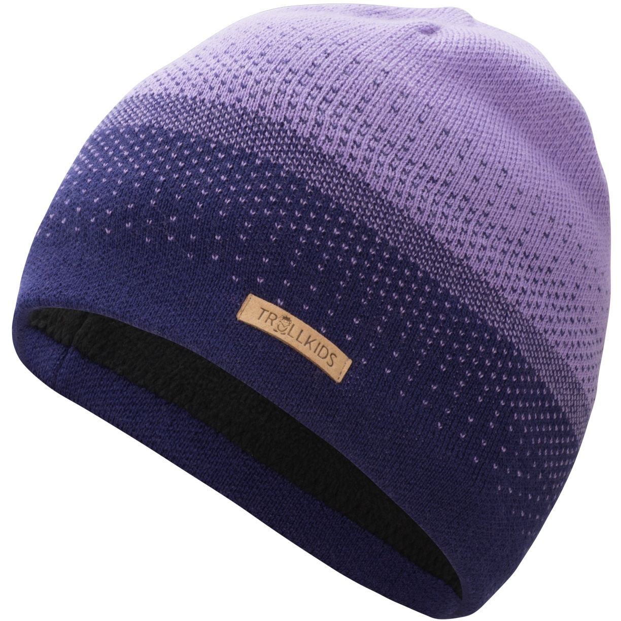 Trollkids Merino Cap Kids - Dark Purple/Violet | BIKE24