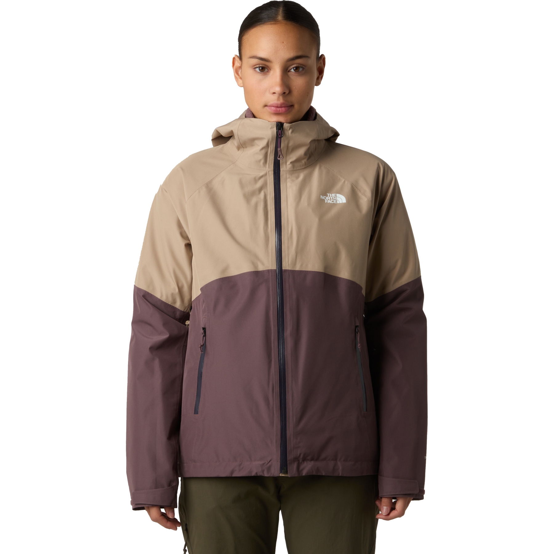 The North Face Veste Femme - Diablo Dynamic Zip-In - Mushroom Grey ...