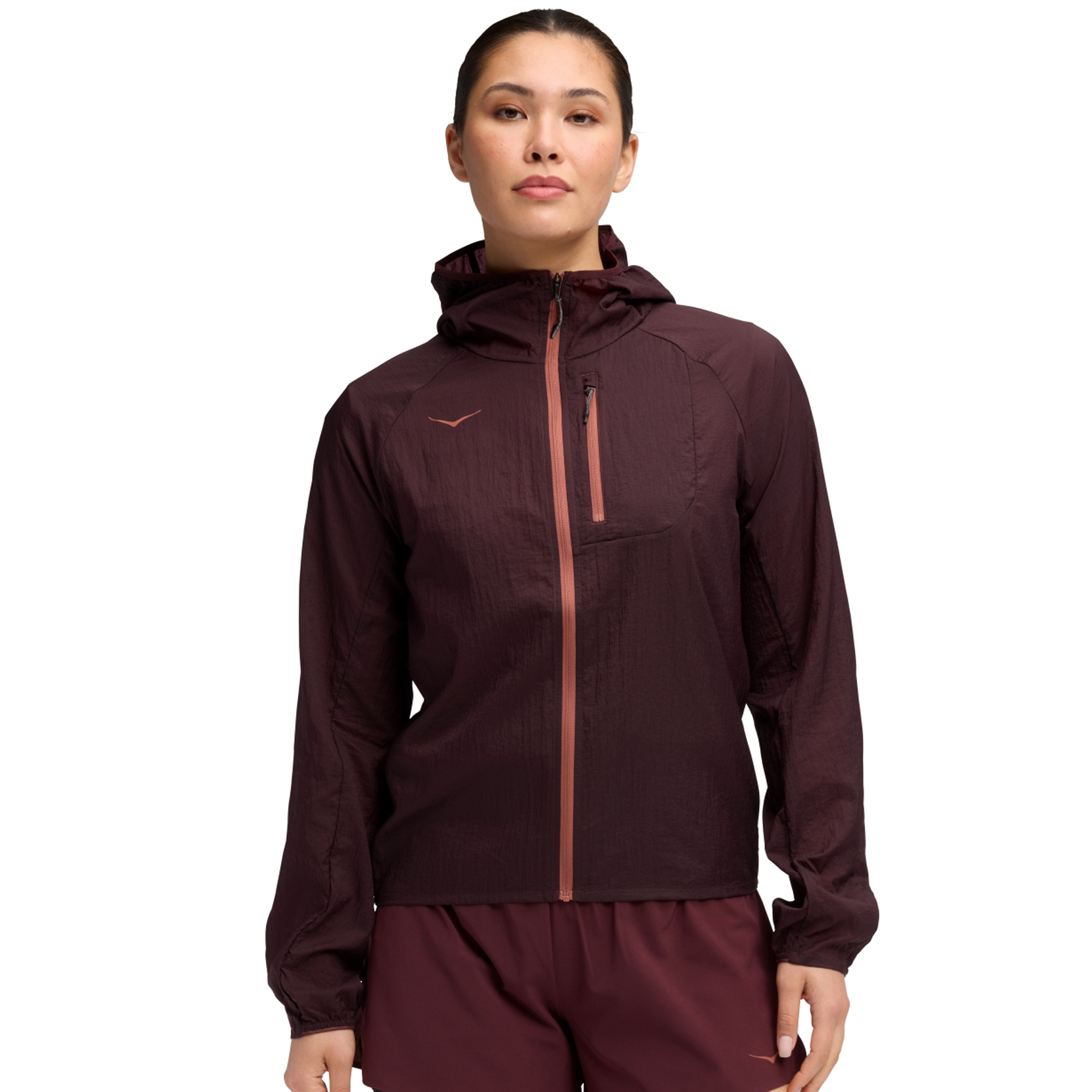 Hoka Skyflow Jacket Women - black cherry | BIKE24